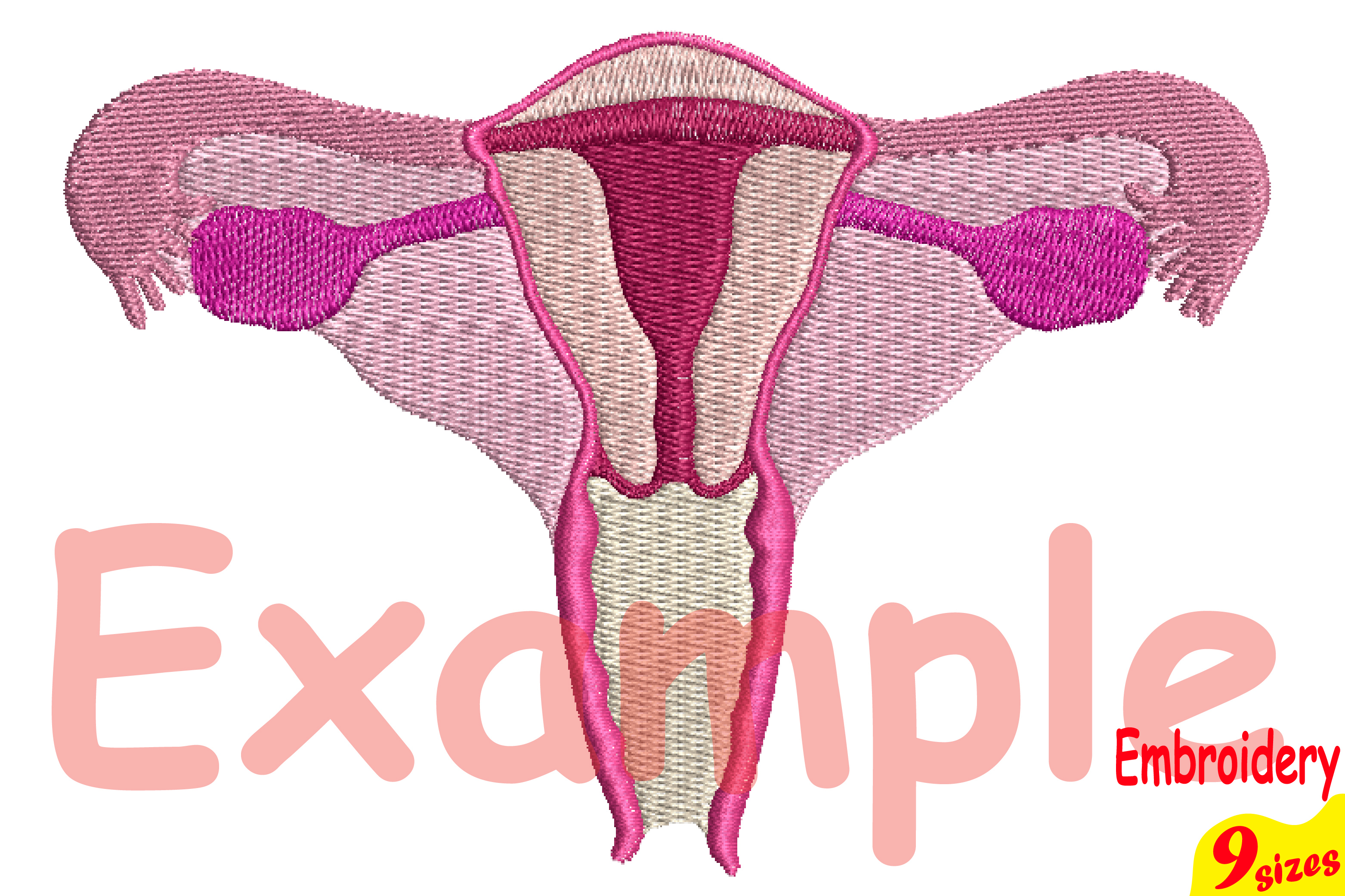 Uterus Embroidery Design Machine Instant Download Commercial Use ...