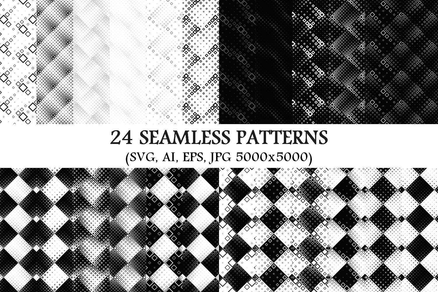 24 Seamless Square Patterns