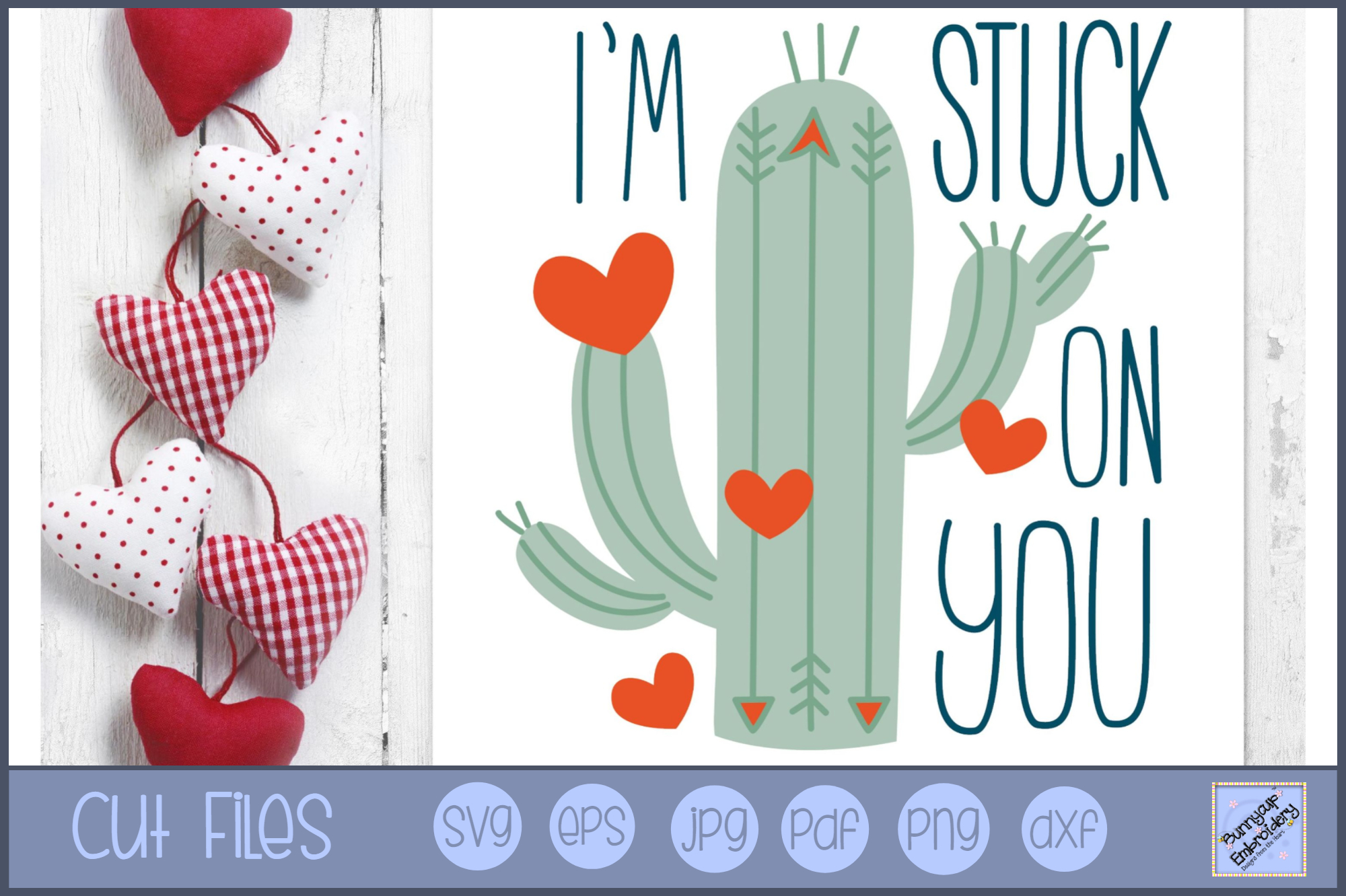 I'm Stuck On You Cactus - SVG, Clipart, Printable