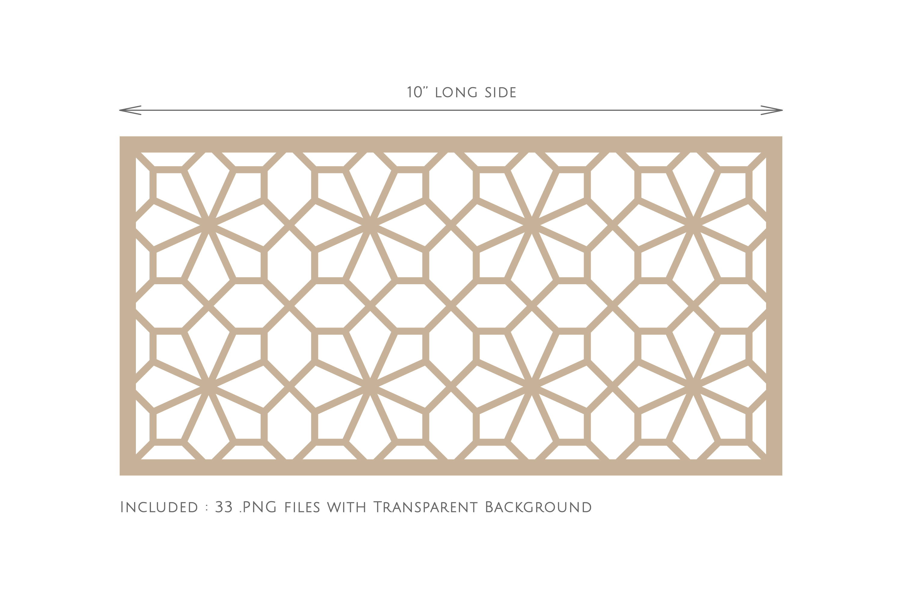 33 SVG templates, Arab geometric pattern, Islamic ornament