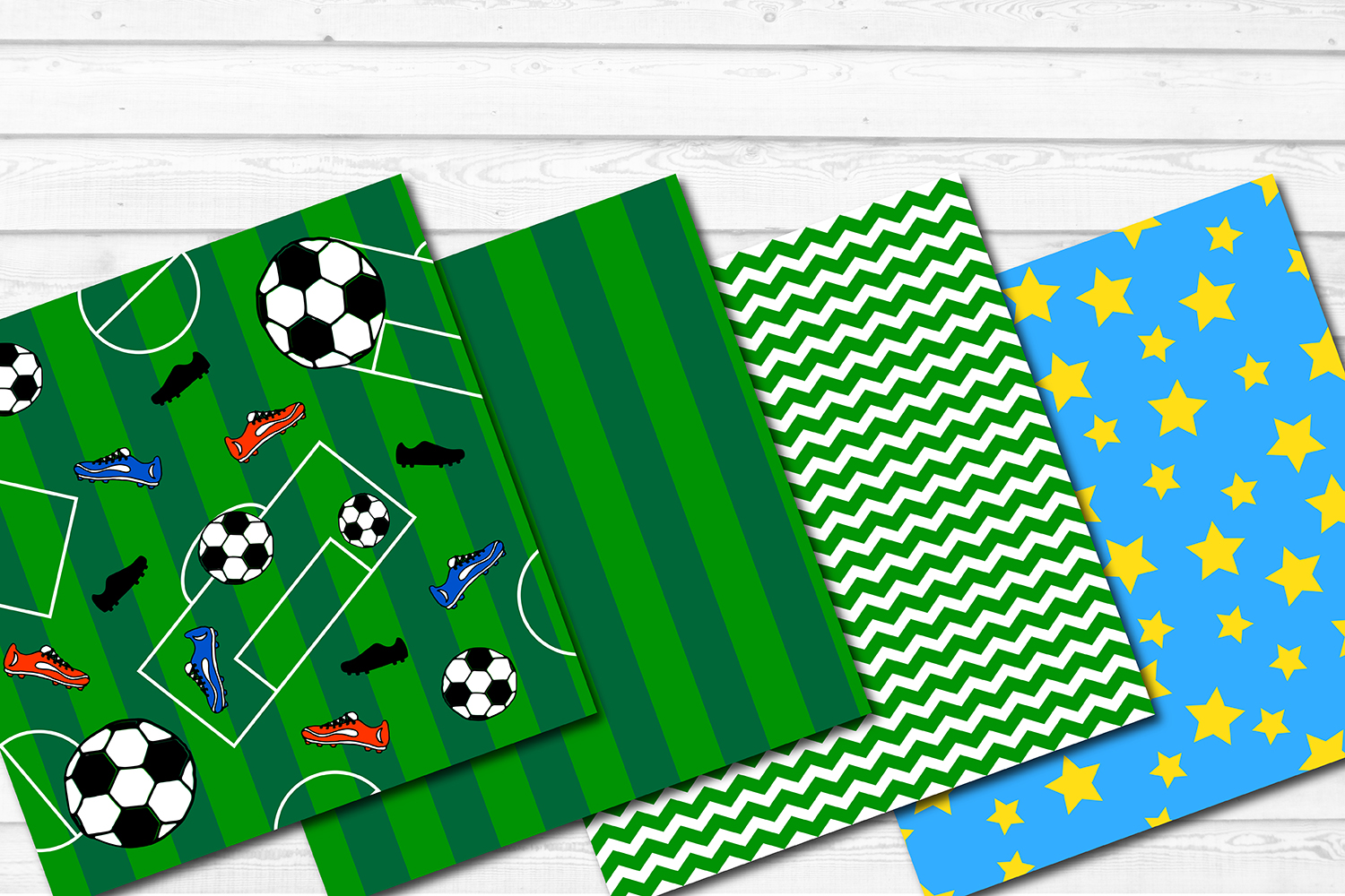 Soccer Football Hand Illustrated Seamless Repeat Patterns (191185 ...