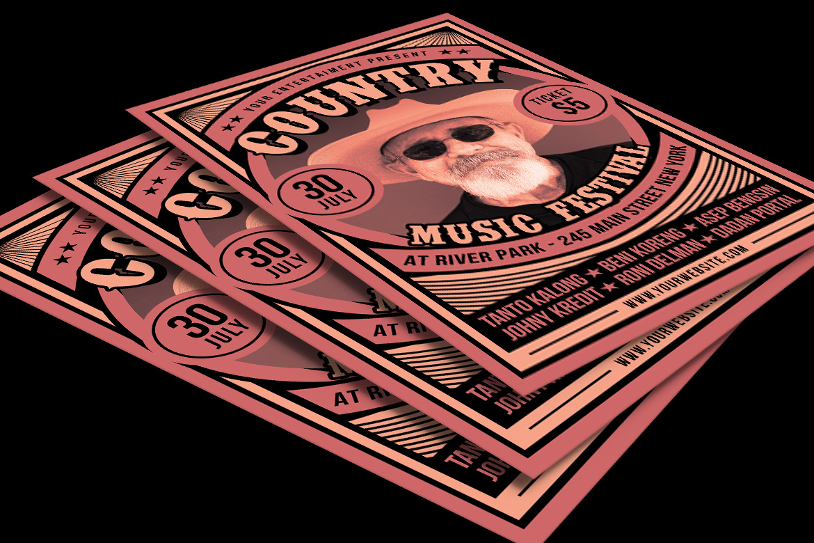 Country Music Festival (65949) | Flyers | Design Bundles