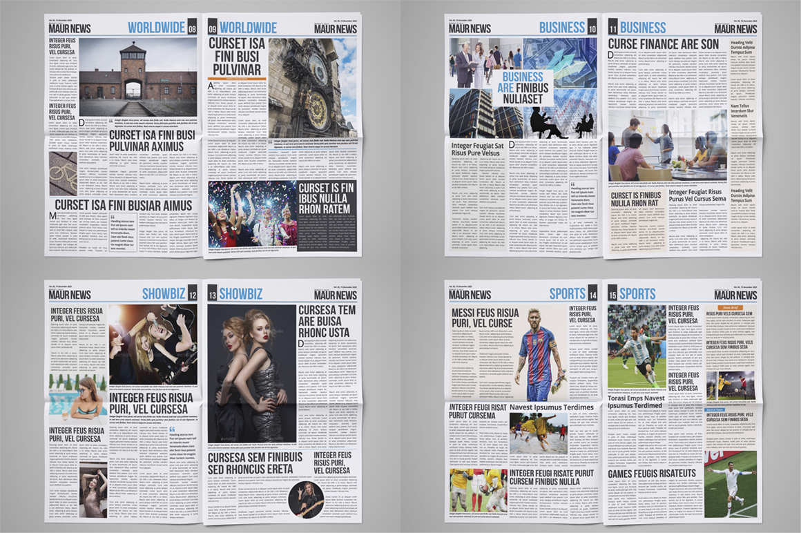 Newspaper Design Template v1