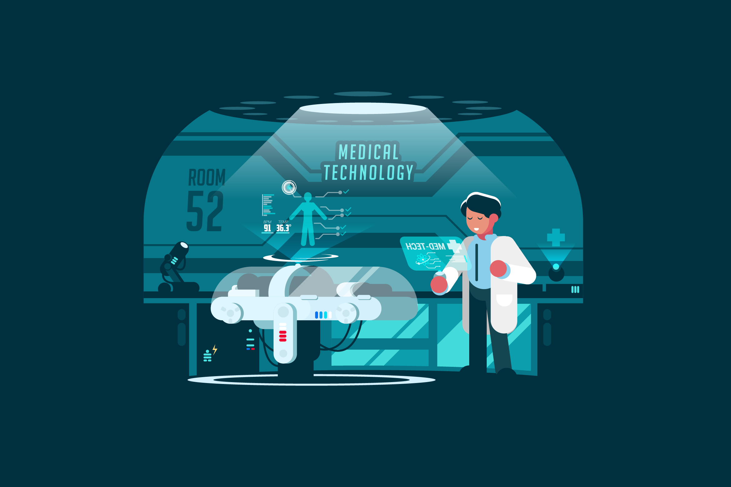 Medical Technology - Vector Activity (127972) | Illustrations | Design ...