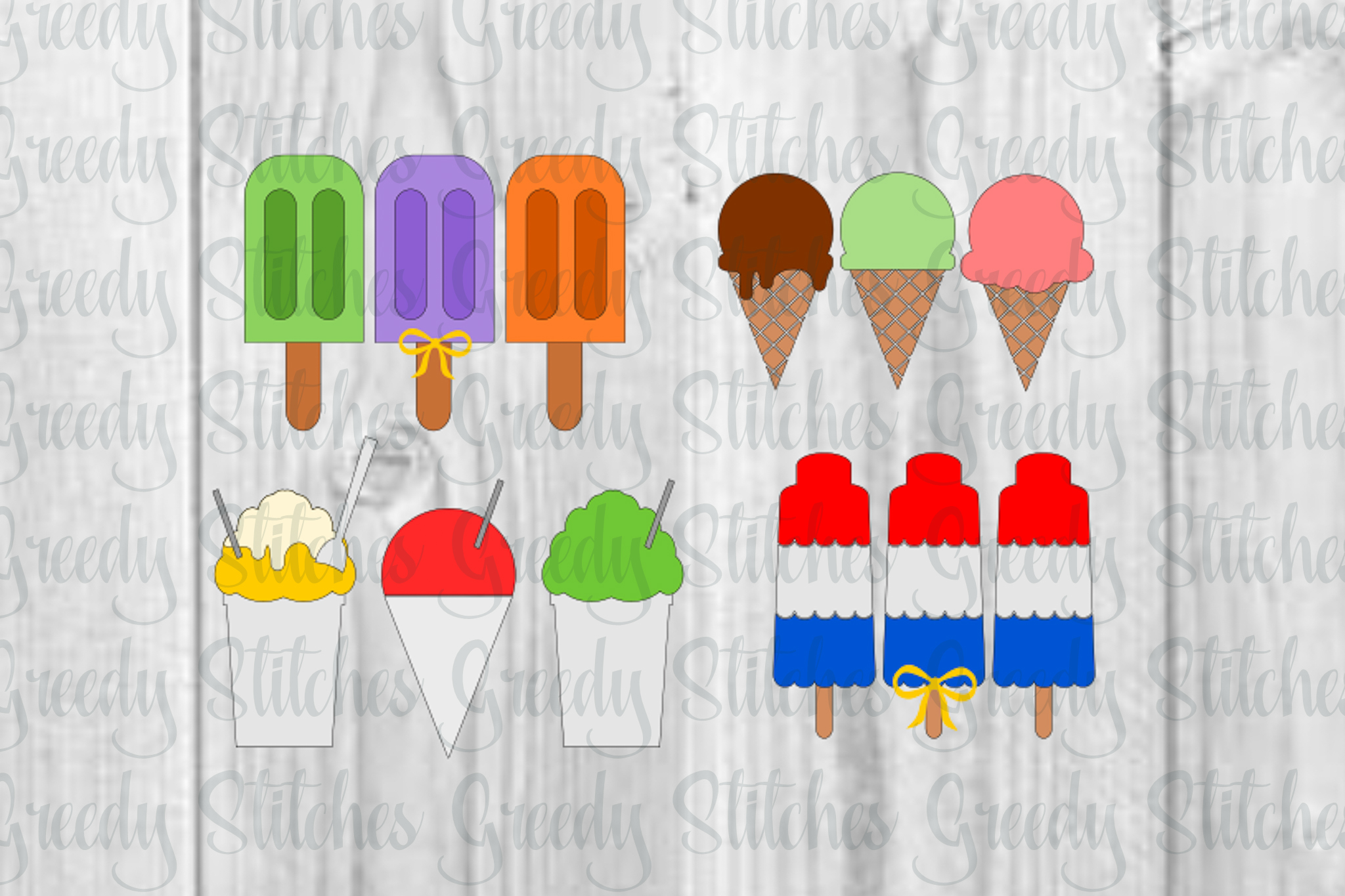 Summer Sweet Treats SVG/DXF/EPS/PNG Files