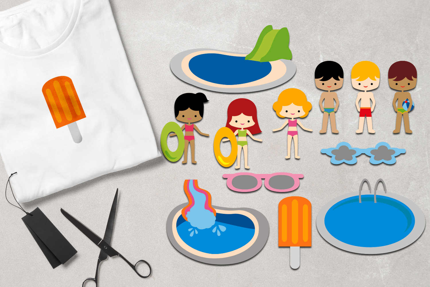 Summer Activities Clip Art Big Bundle (73302) | Illustrations | Design ...