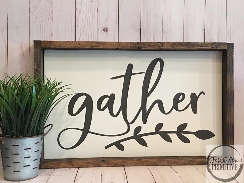 Gather Fall Sign