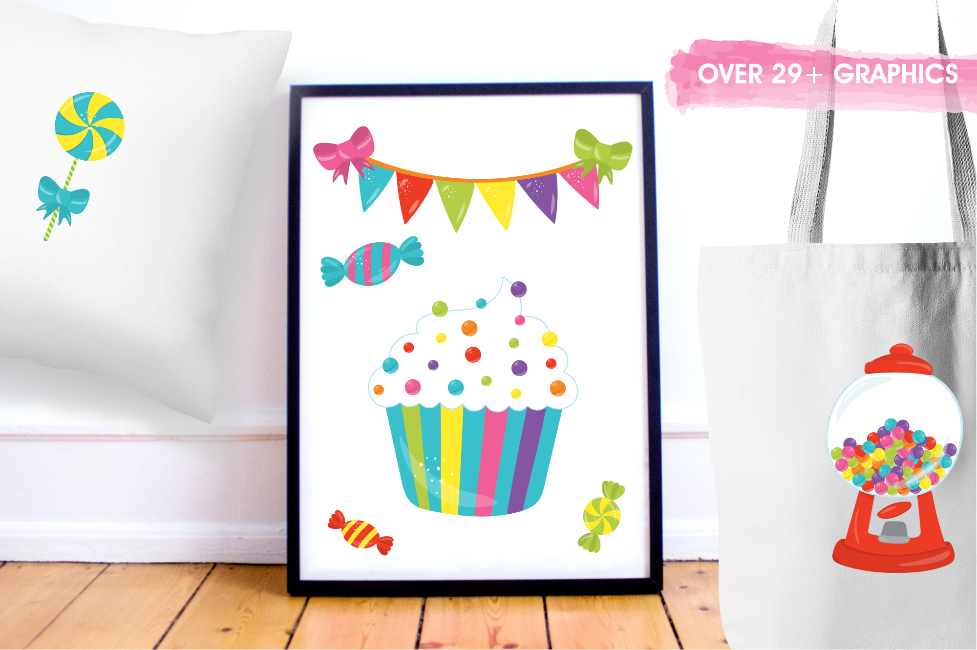 Candy Land graphics and illustrations (16549) | Illustrations | Design ...
