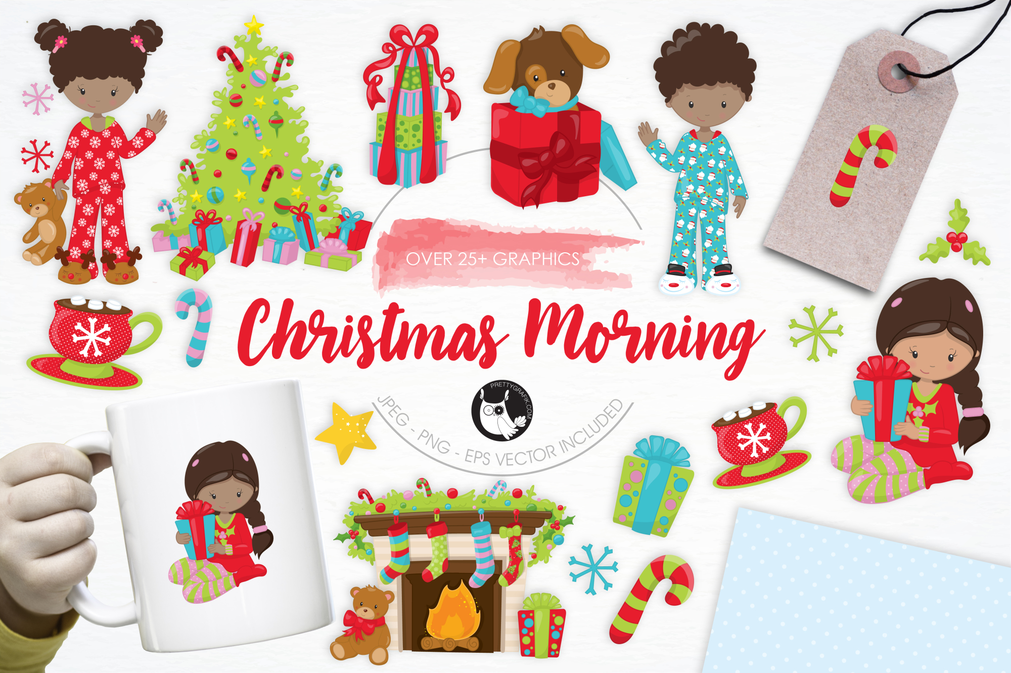 Christmas Morning graphics and illustrations (16702) | Illustrations ...