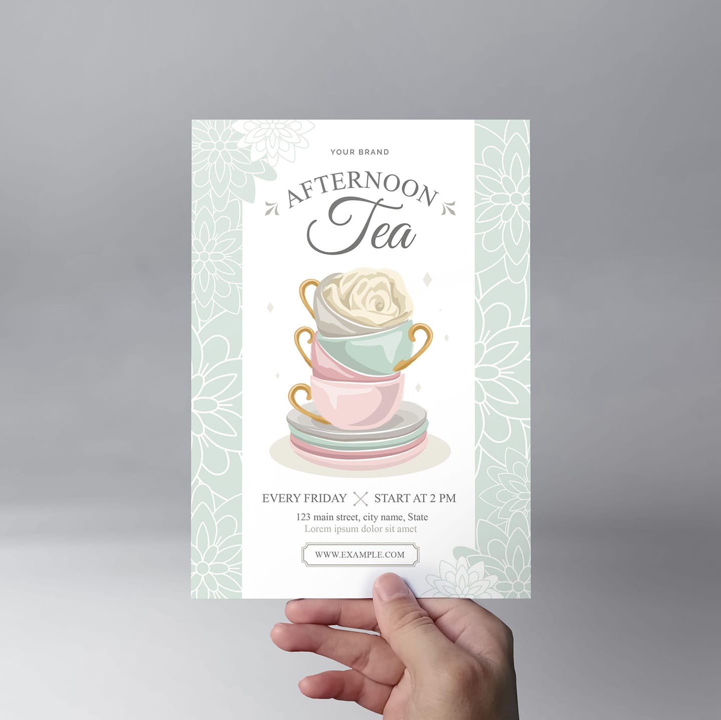 Afternoon Tea Flyer Template