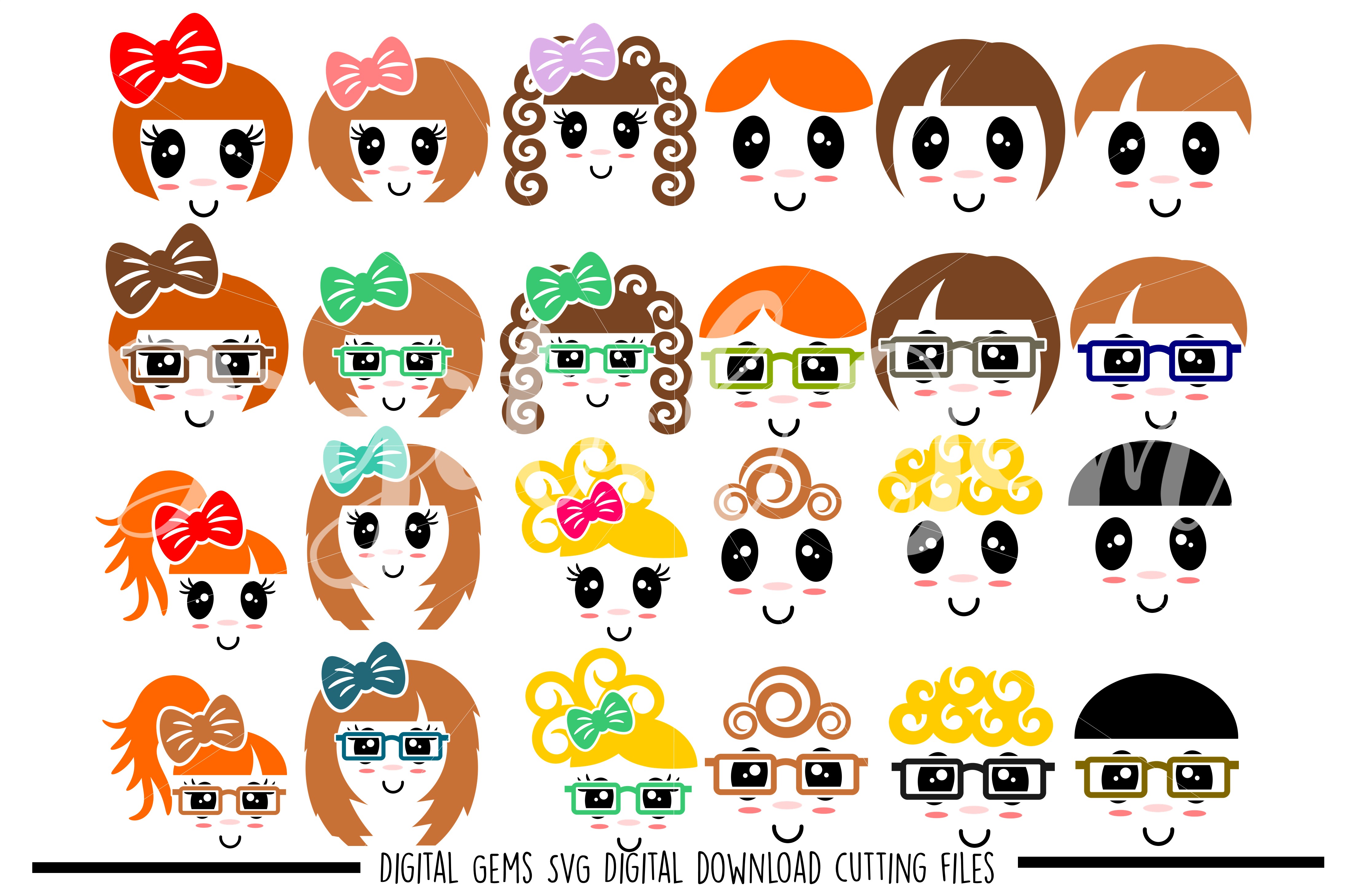 Faces SVG / DXF / EPS / PNG files