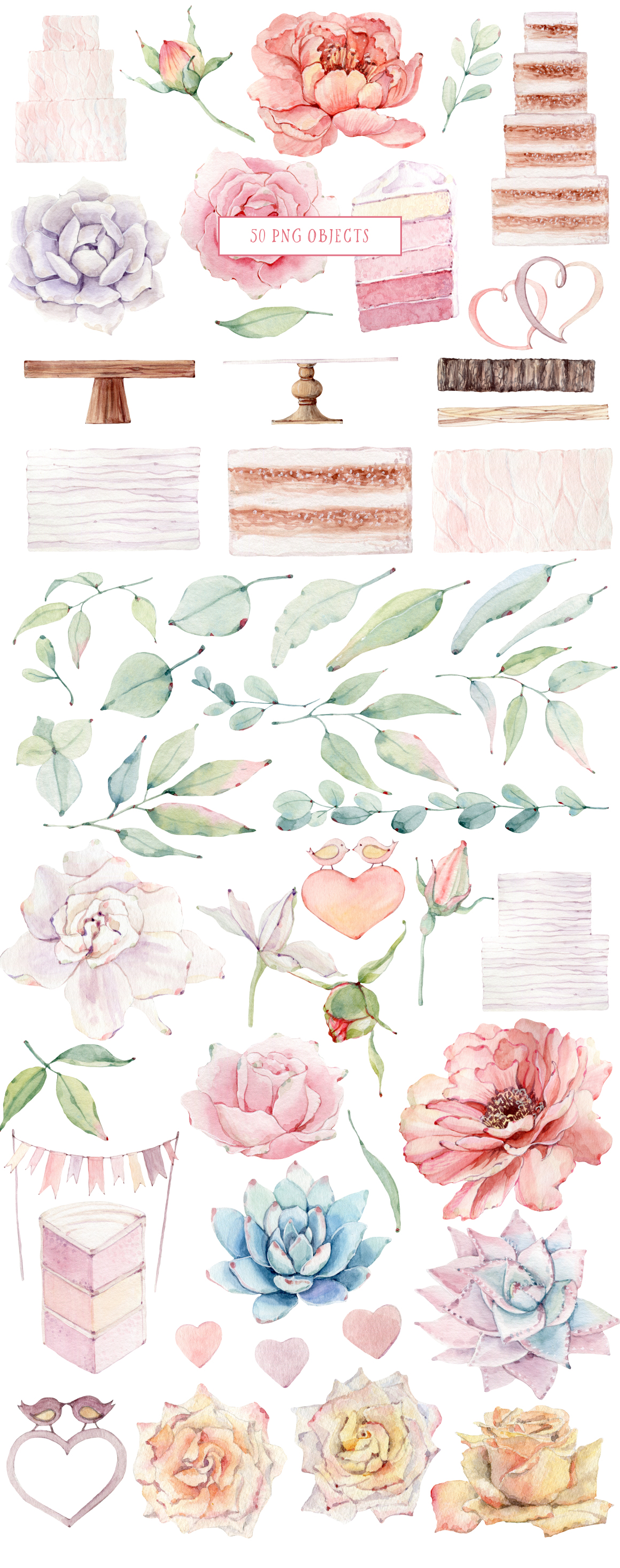 WEDDING CAKE CREATOR watercolor set