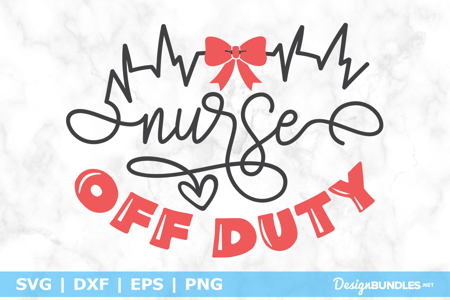 Nurse off duty SVG File