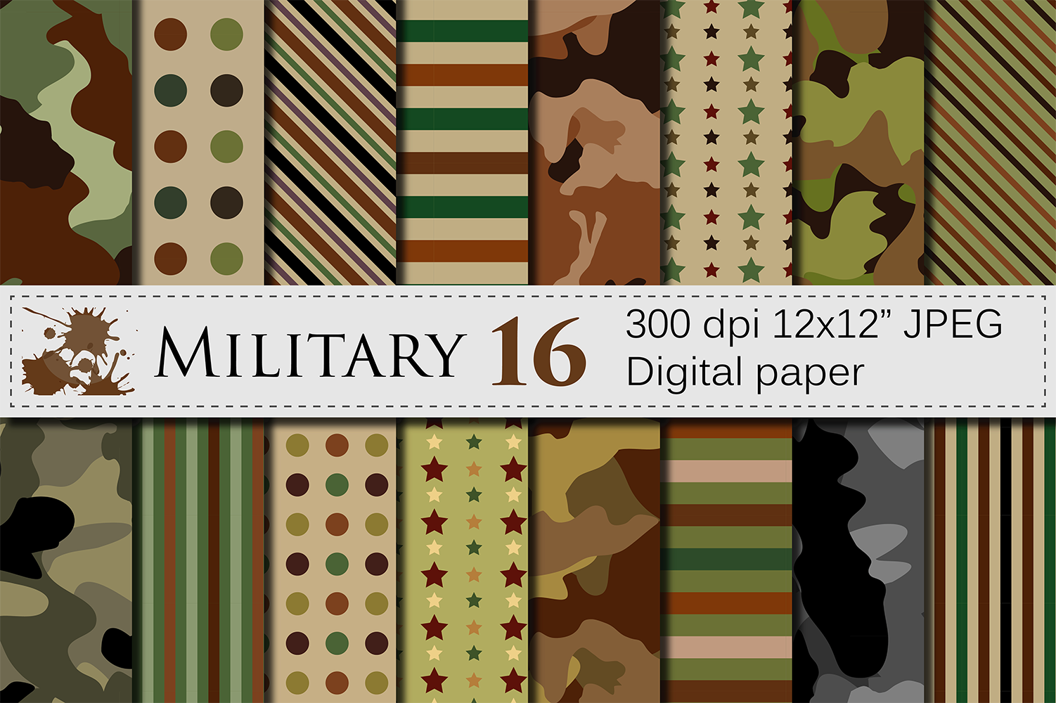 Military Digital paper / Army patterns / Camouflage backgrounds ...