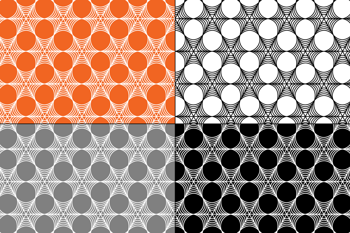 Seamless Spider Web Patterns (149429) | Patterns | Design Bundles