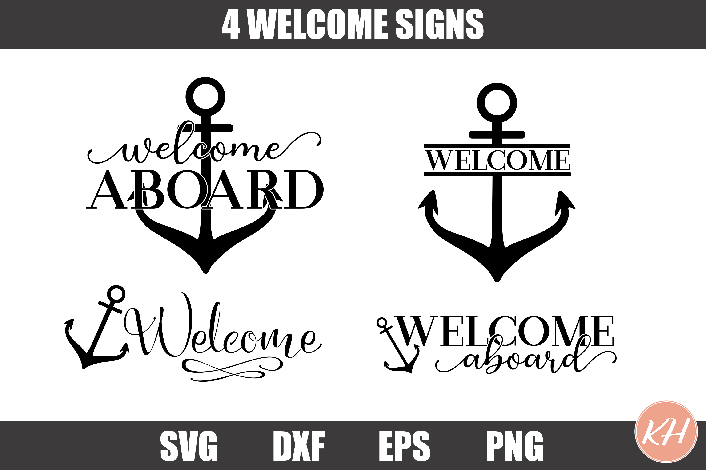 Boat Welcome Sign Bundle