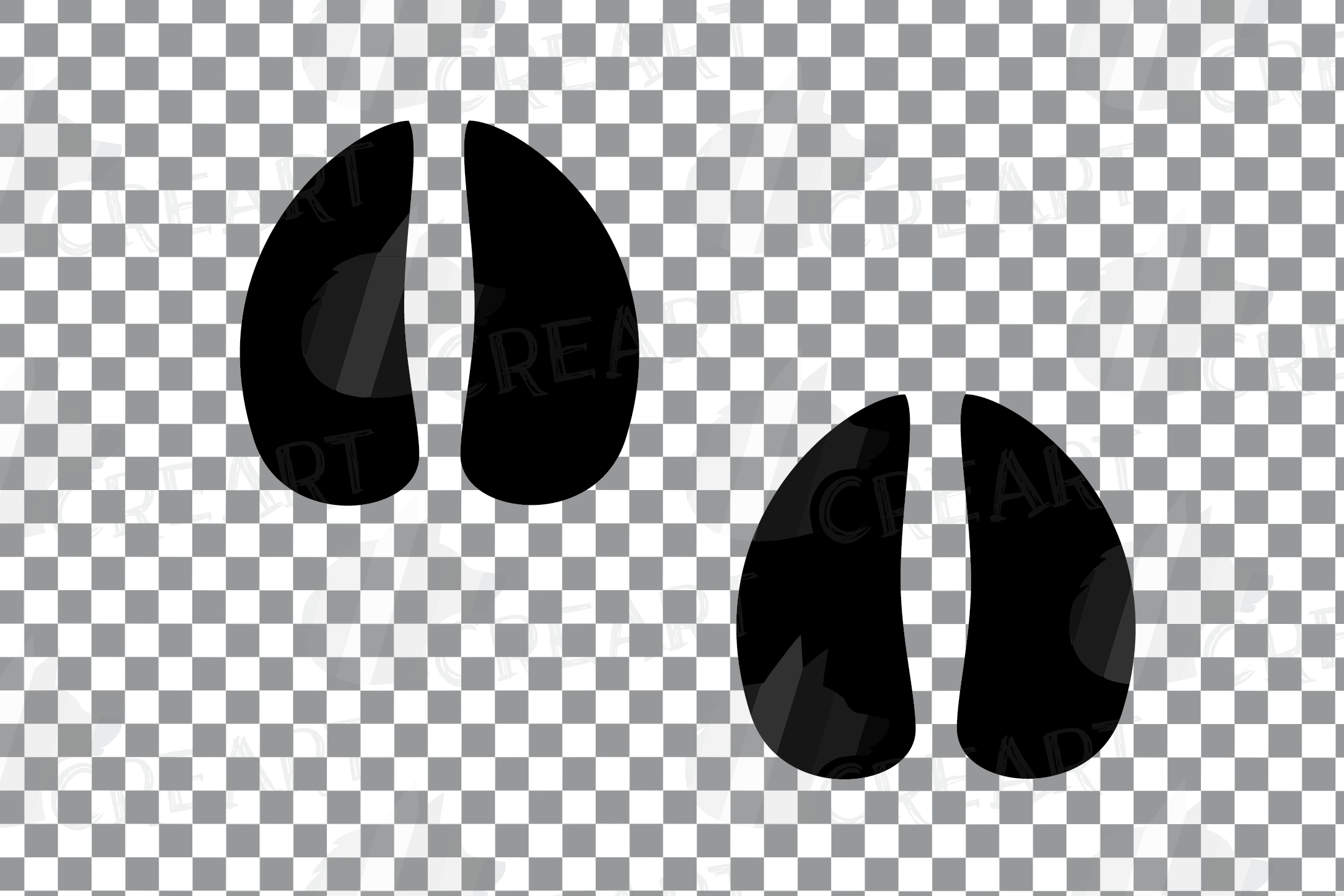 Animal Tracks, Woodland Animals footprints Clipart pack (109435 ...