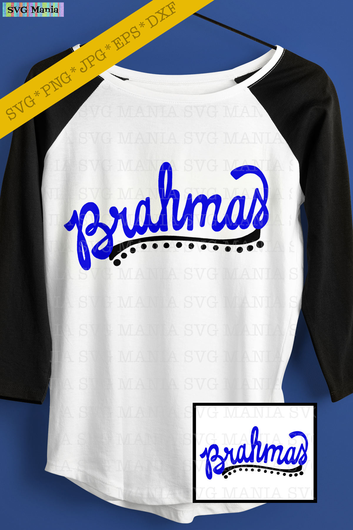 Brahmas SVG File, Brahma Sports Mom SVG, Brahma Team SVG (322958 ...