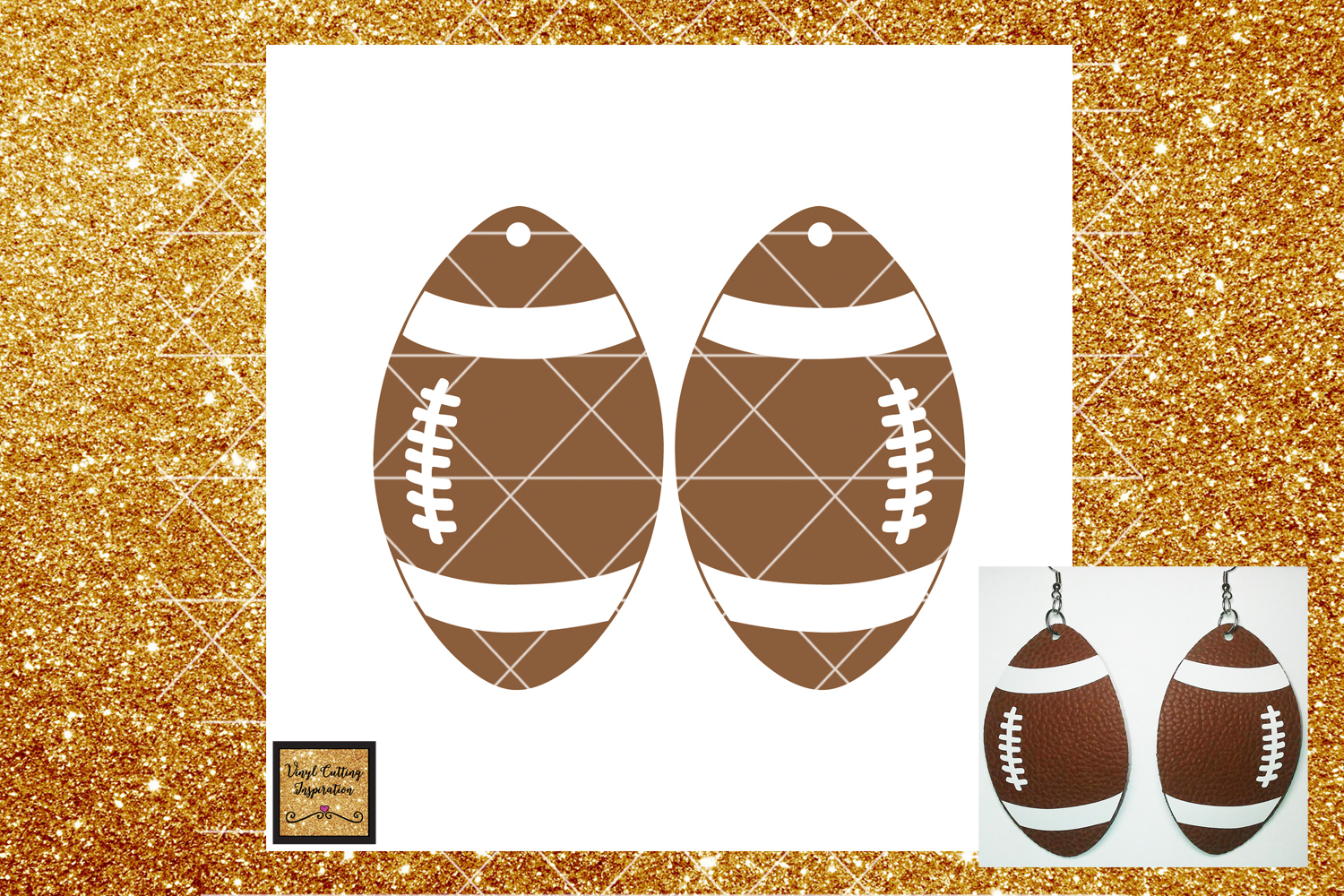 Football Svg, Football Earrings Svg, Football Svg Files, cut