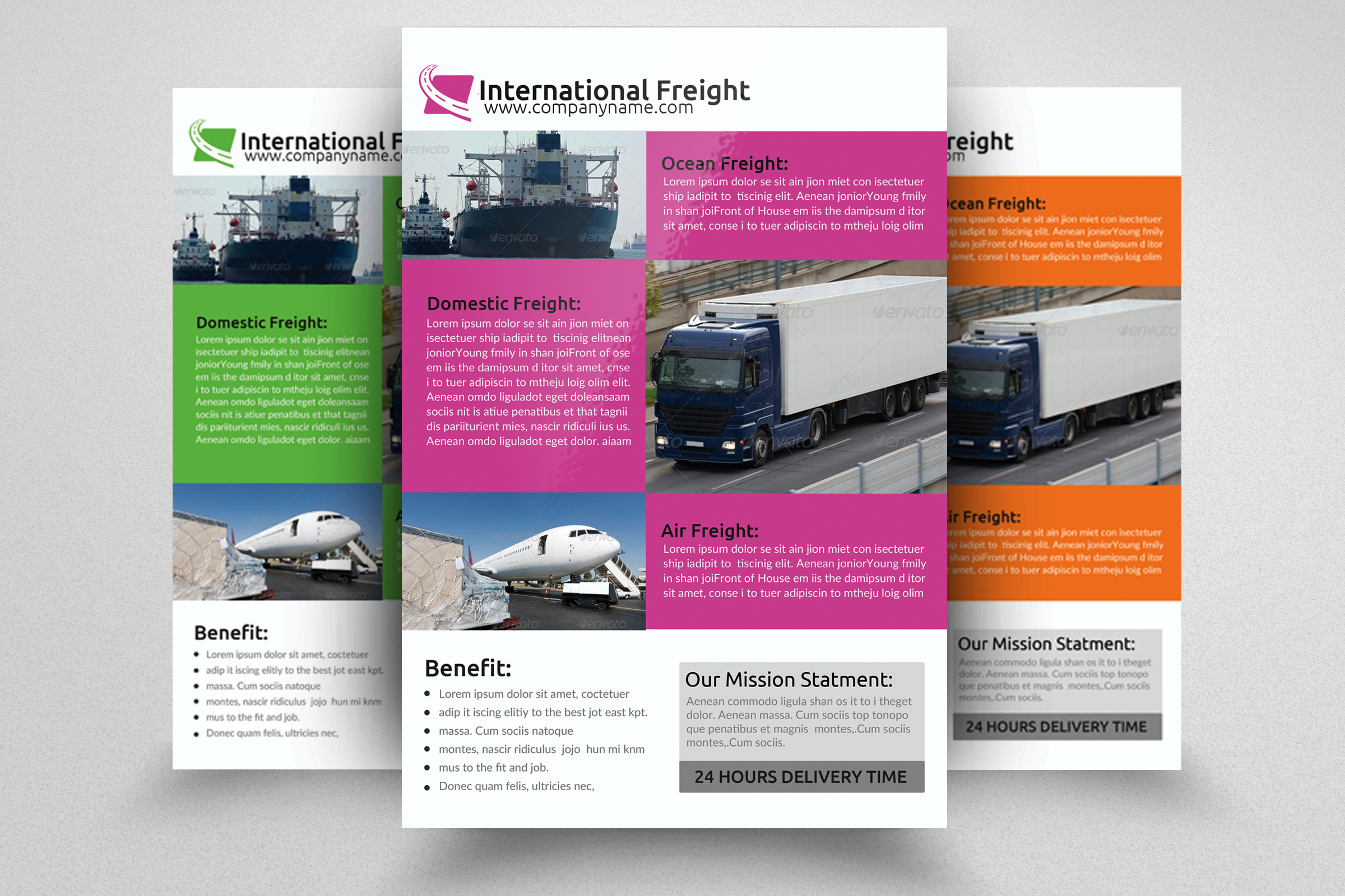 Freight & Logistics Services Flyer (58394) | Flyers | Design Bundles
