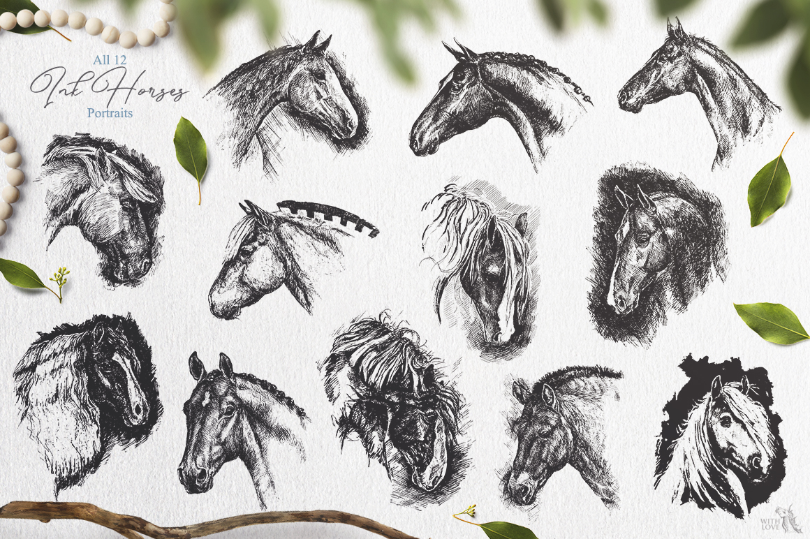 Ink Horses Graphic Collection