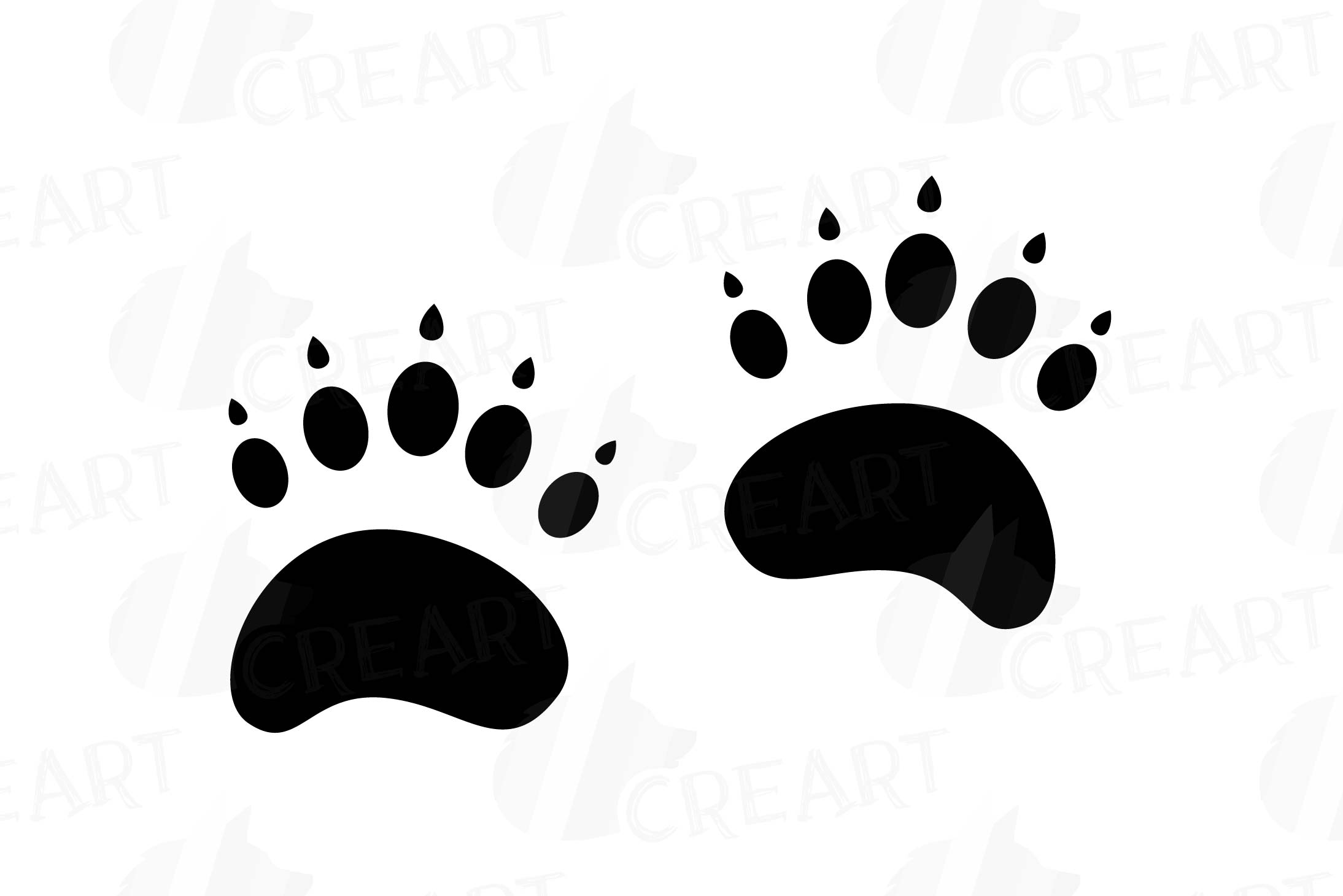 Animal Tracks, Woodland Animals footprints Clipart pack (109435 ...