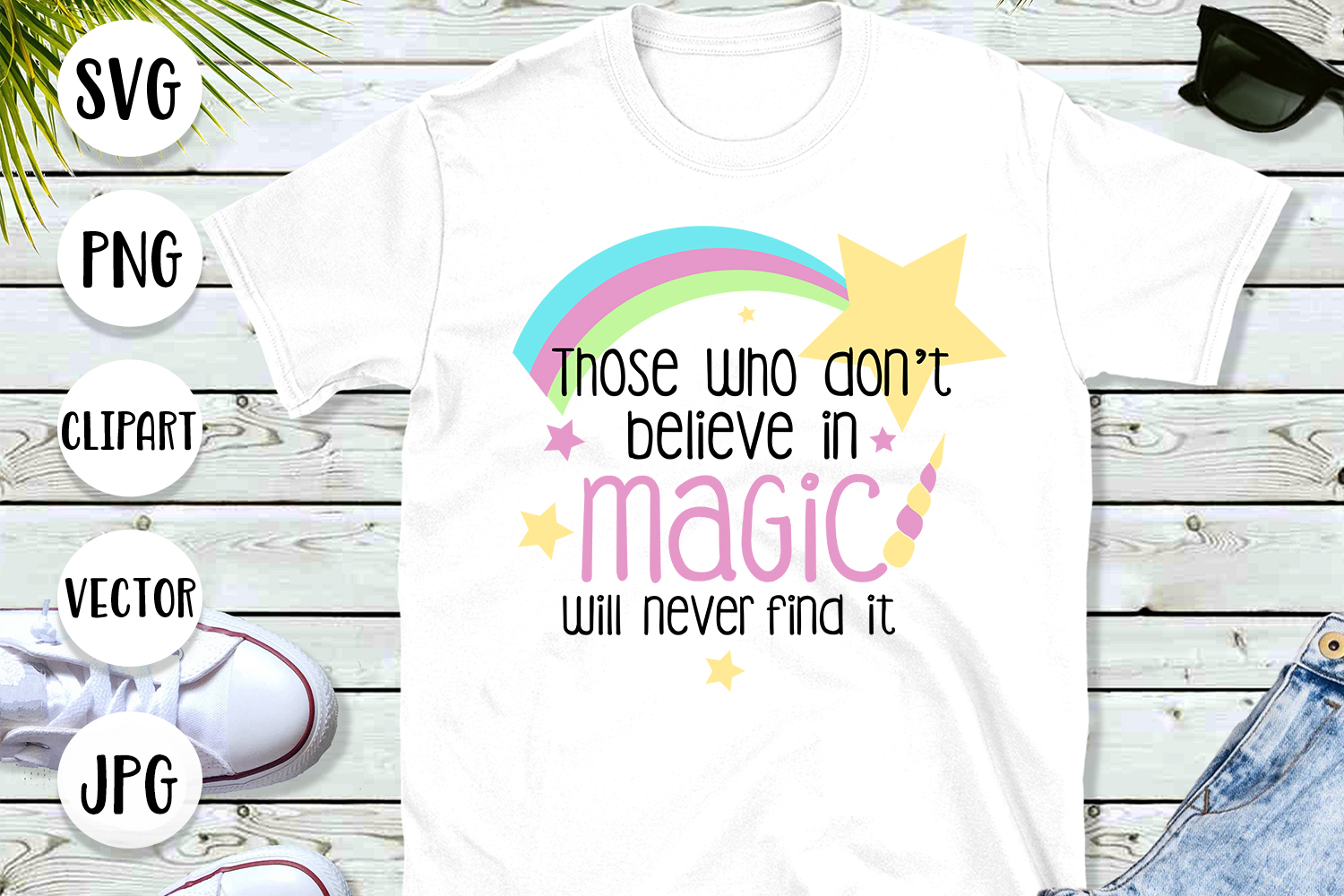Believe in magic svg - Unicorn magic cut files
