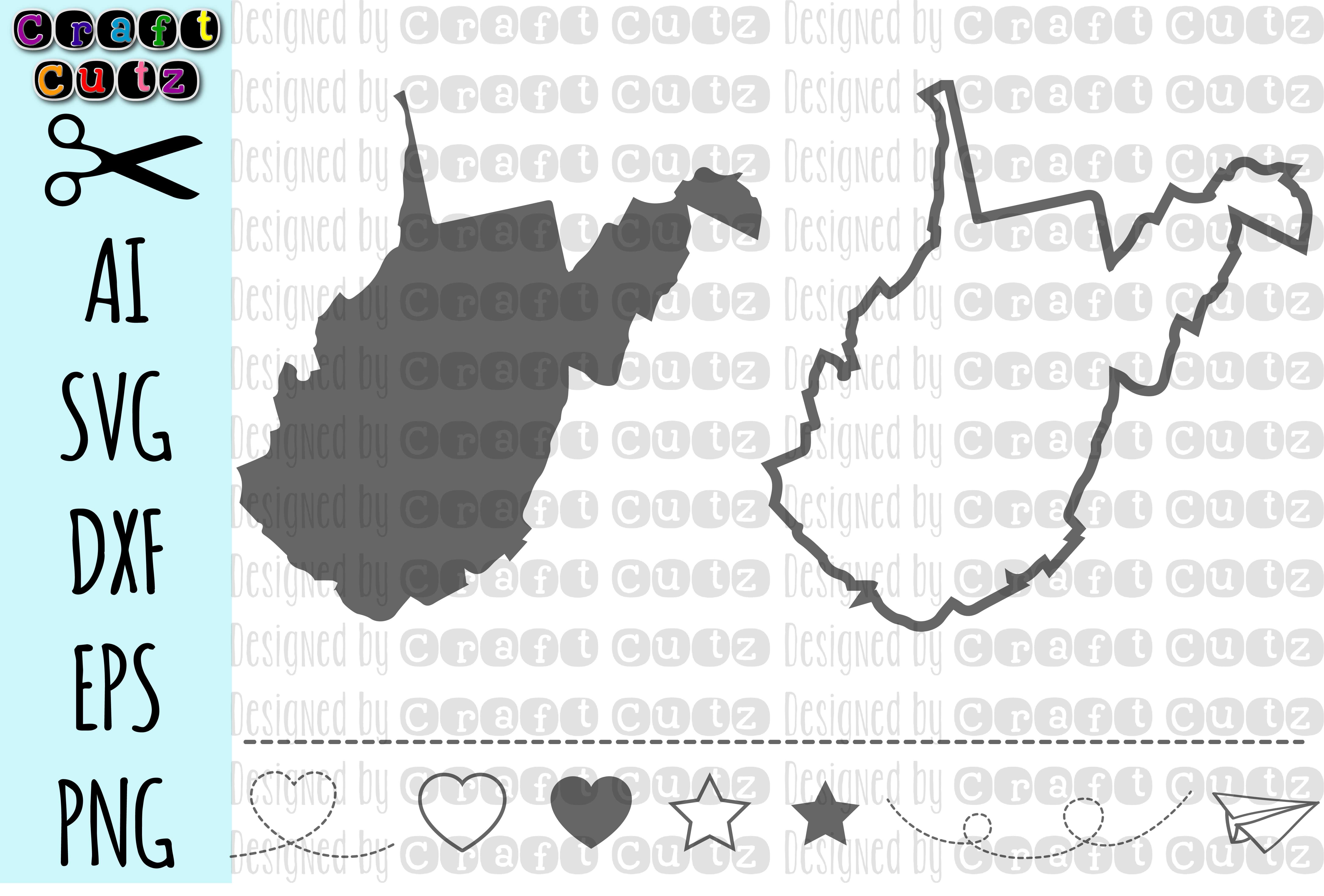 WEST VIRGINIA svg, State svg Files, West Virginia Vector, United States ...