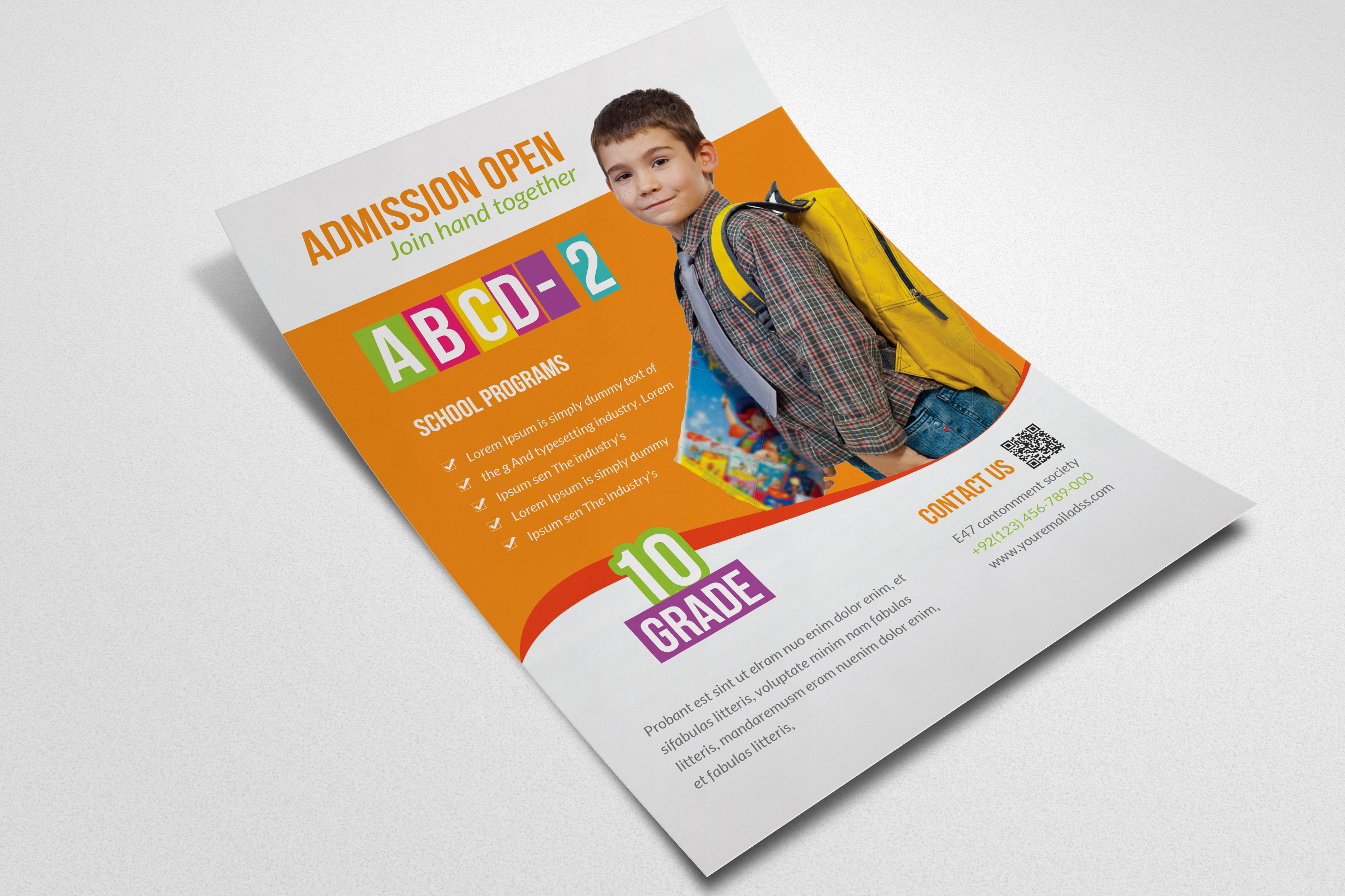 Admission Open Flyer Template (147611) | Flyers | Design Bundles