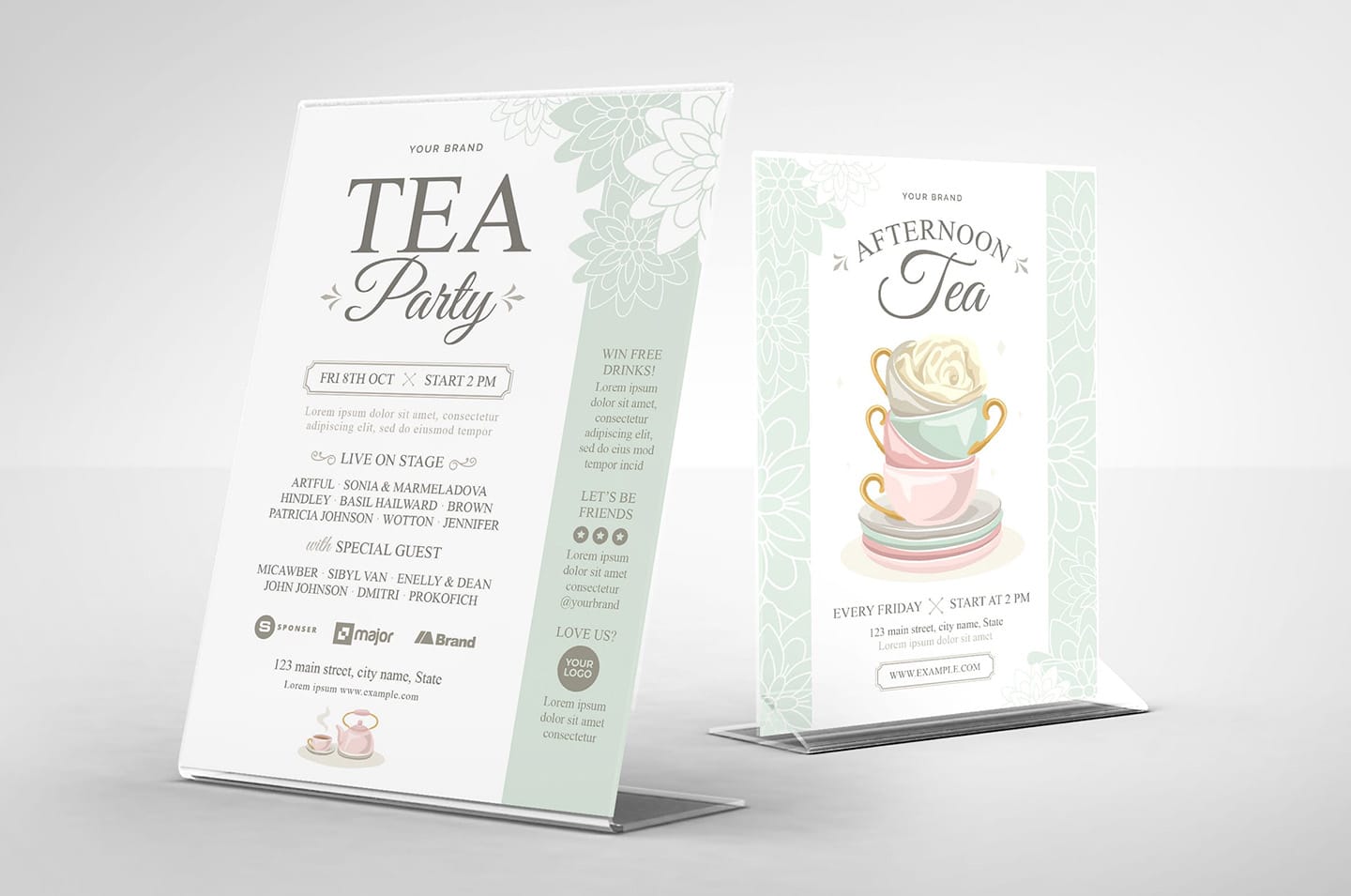 Afternoon Tea Flyer Template