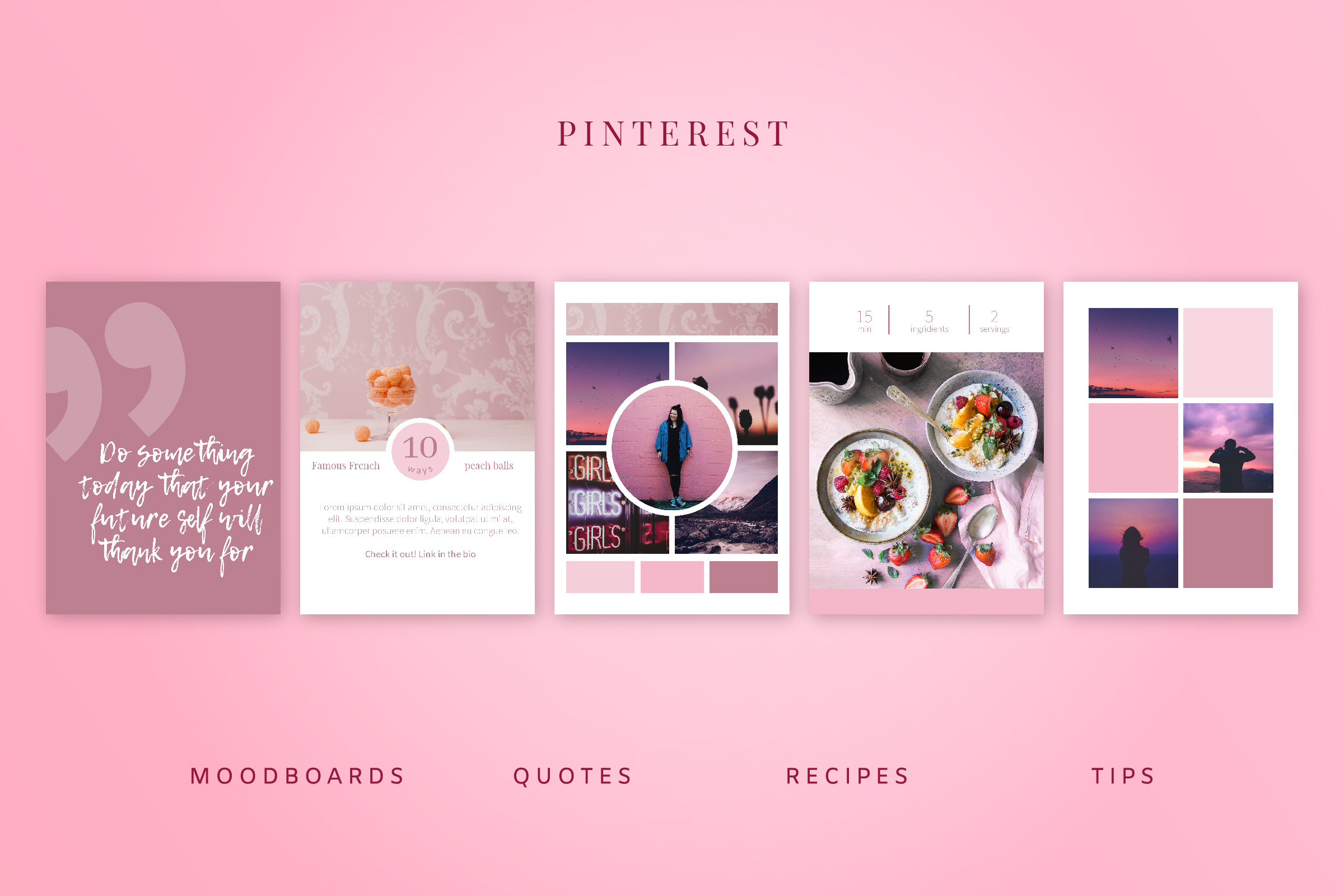 PINK | Social Media Templates Pack
