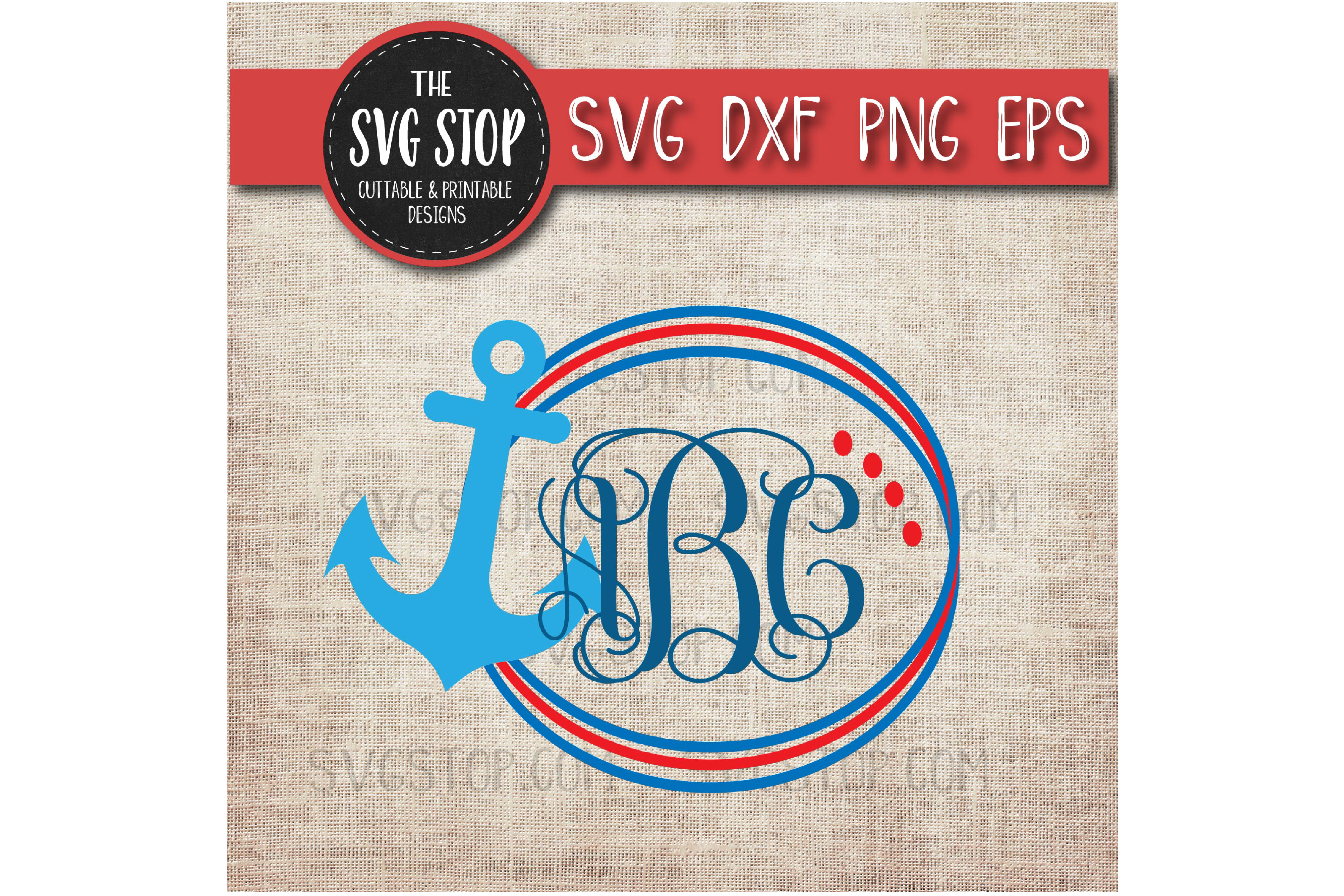 Anchor Monogram Frame