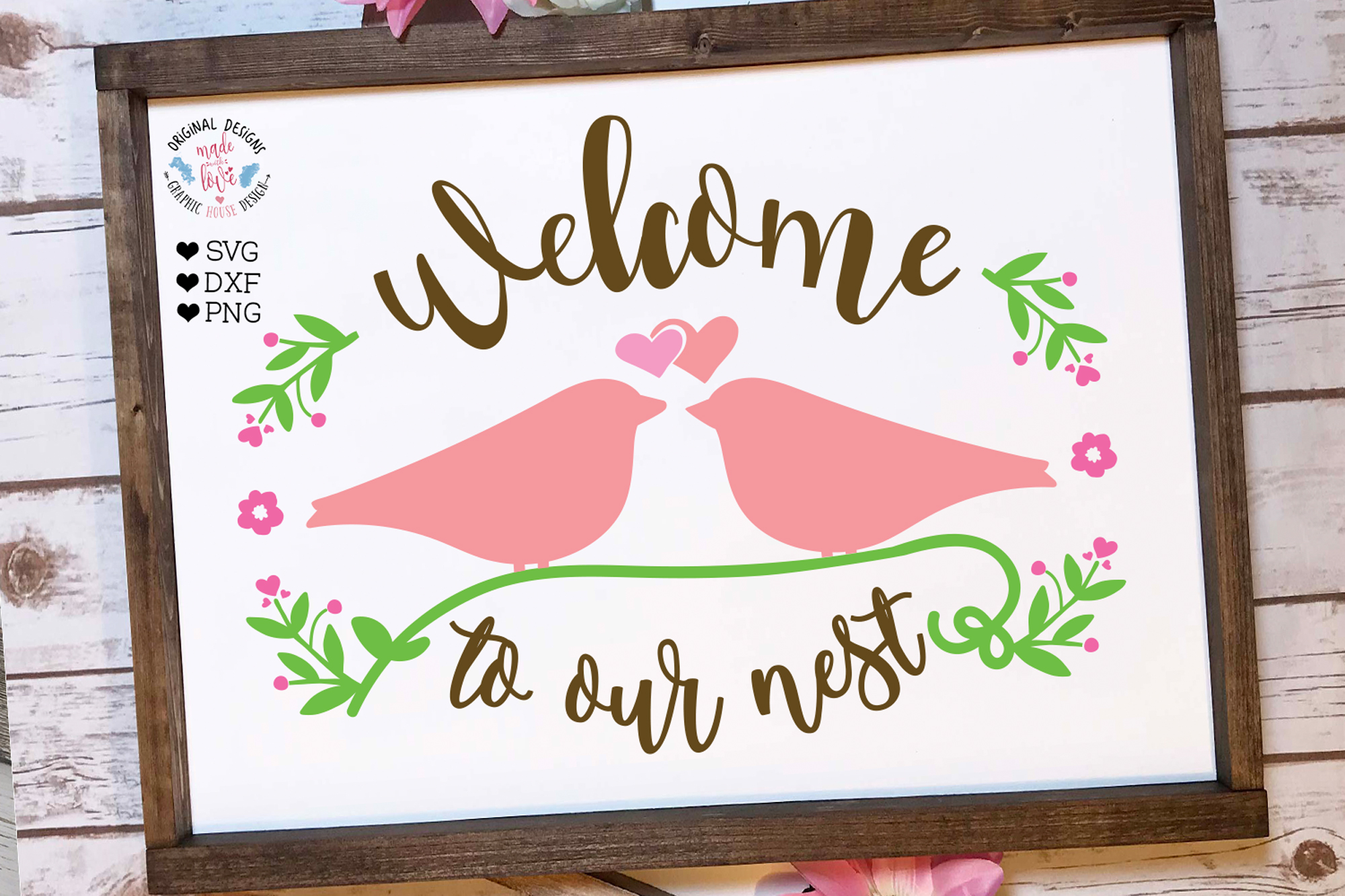 Welcome to Our Nest Cut File (446820) | SVGs | Design Bundles