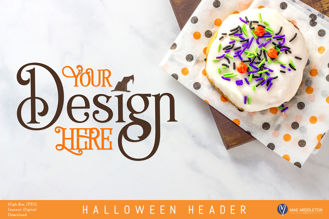 Halloween Doughnut Header