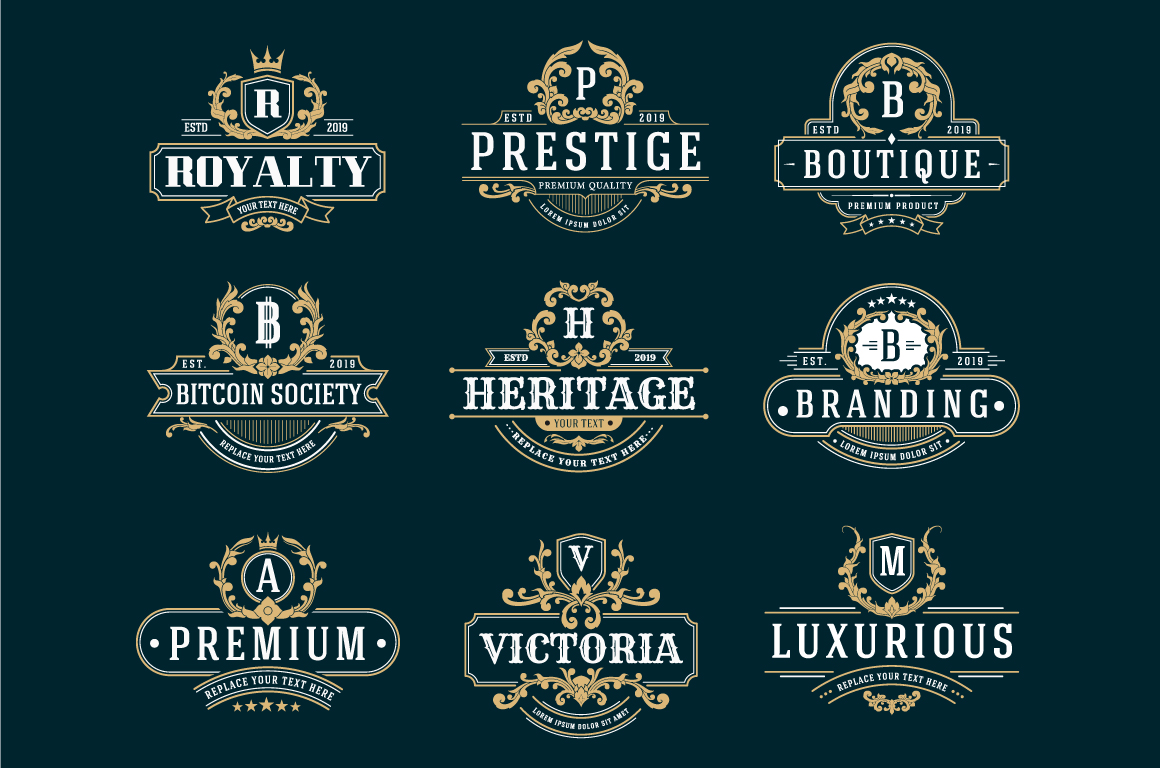 Vintage Frame Logo Template Vol.2