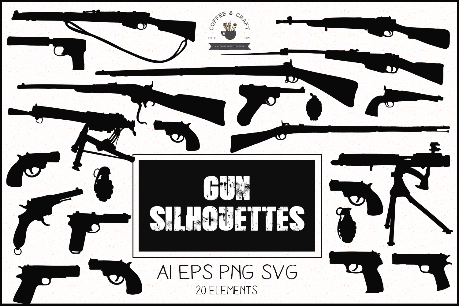Gun silhouettes