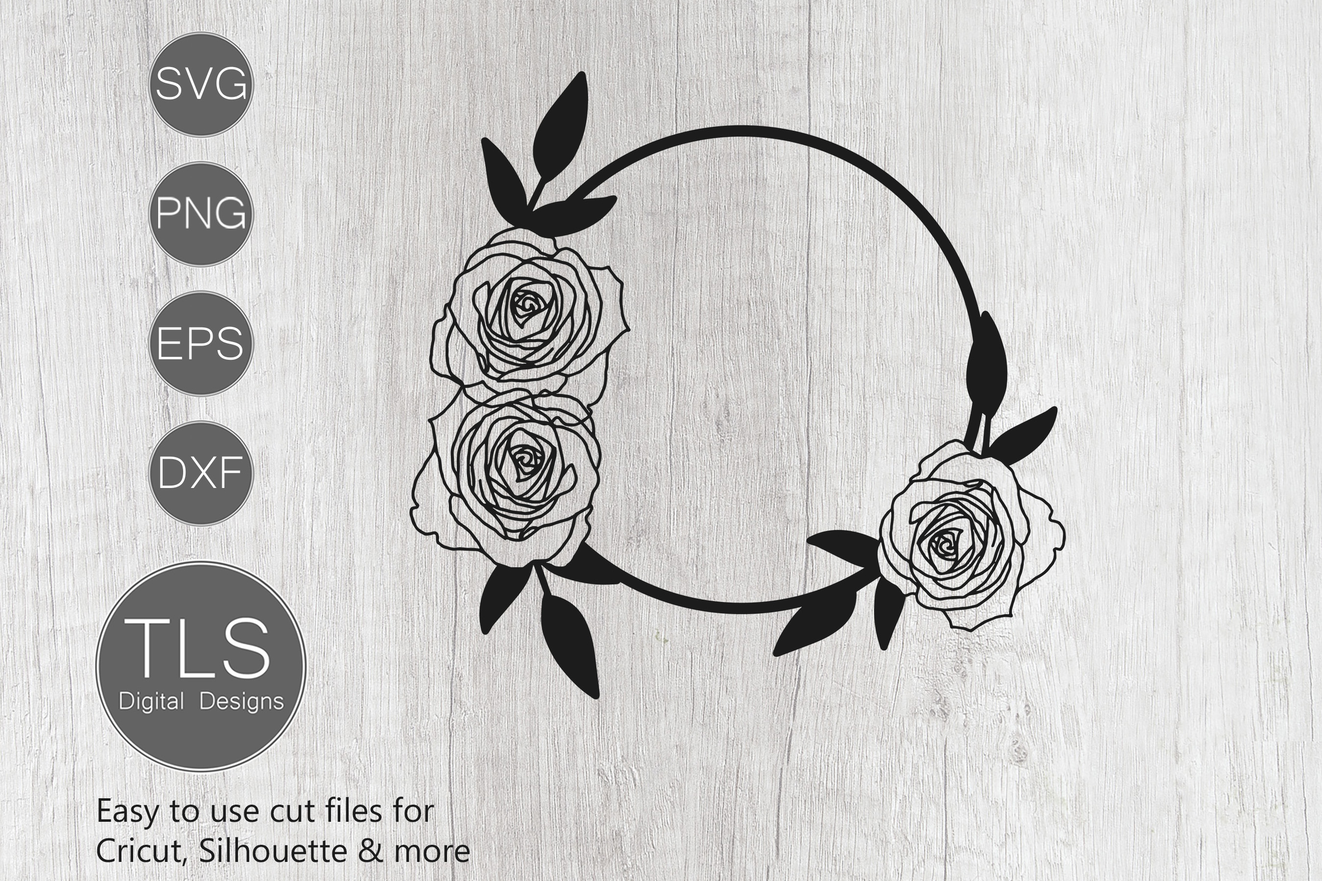 Flower Frame SVG, Floral frame SVG, Frame SVG, Flower circle (376789 ...