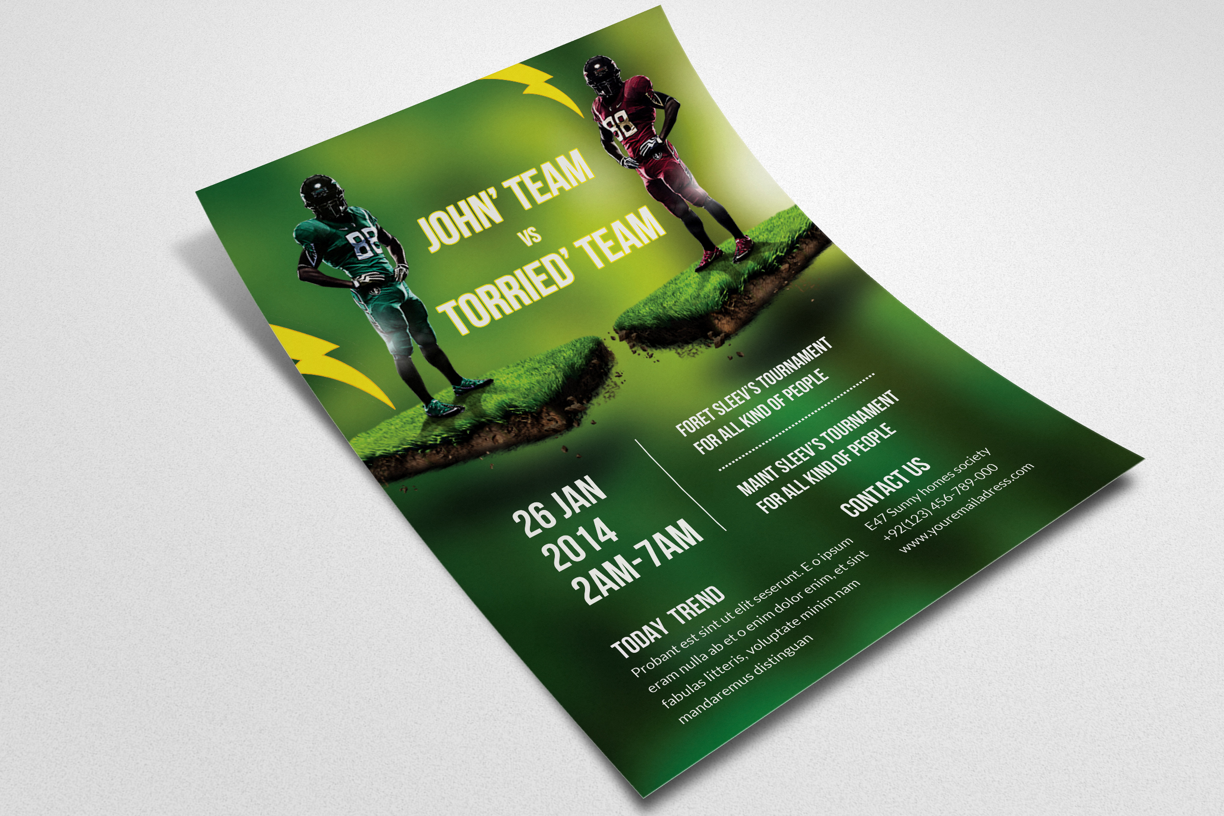 Football Match Competition Flyer