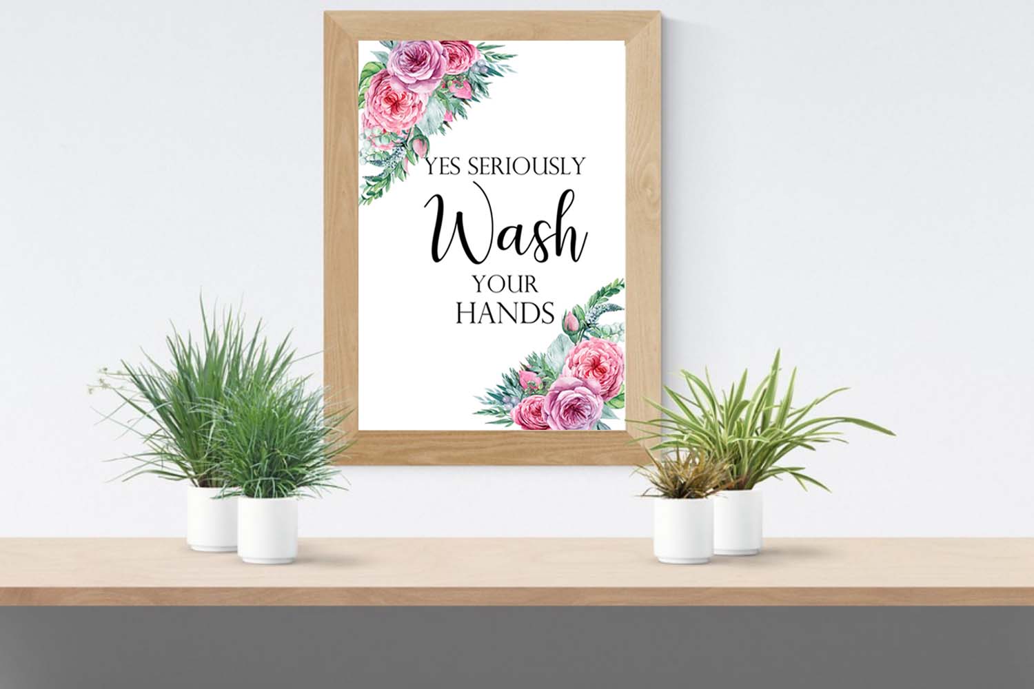 Wash Your Hands Wall Art Printables- Wash Your Hands Print