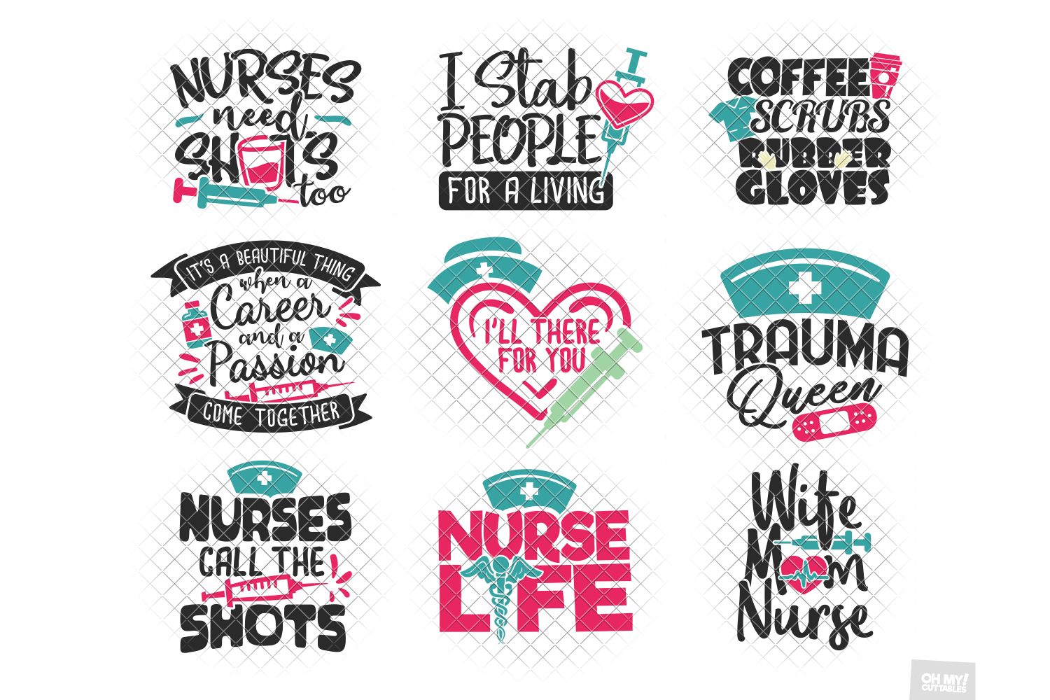 Nursing SVG Nurse Bundle SVG in SVG, DXF, PNG, EPS, JPG