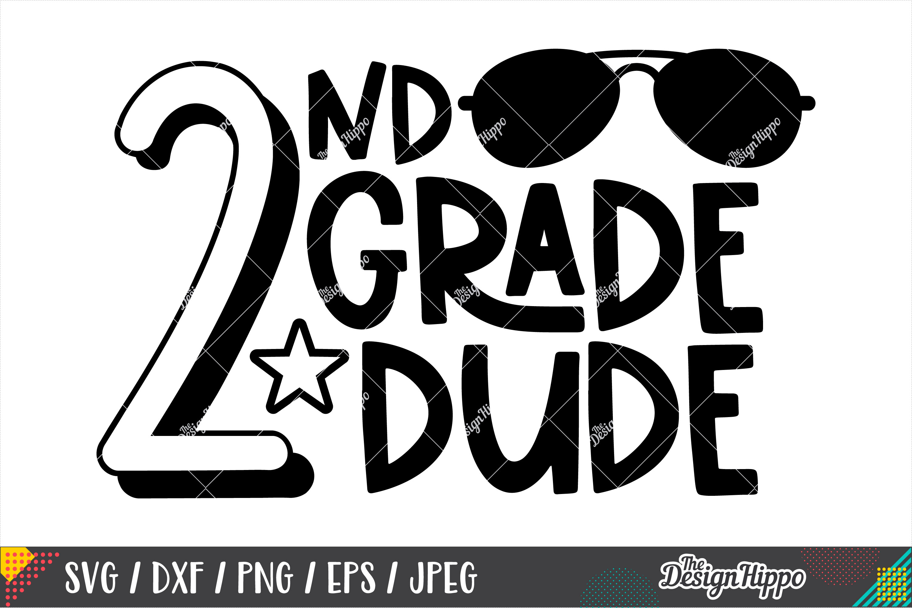 2nd Grade Dude, School, Boys SVG DXF PNG Cricut Cut Files (287303 ...