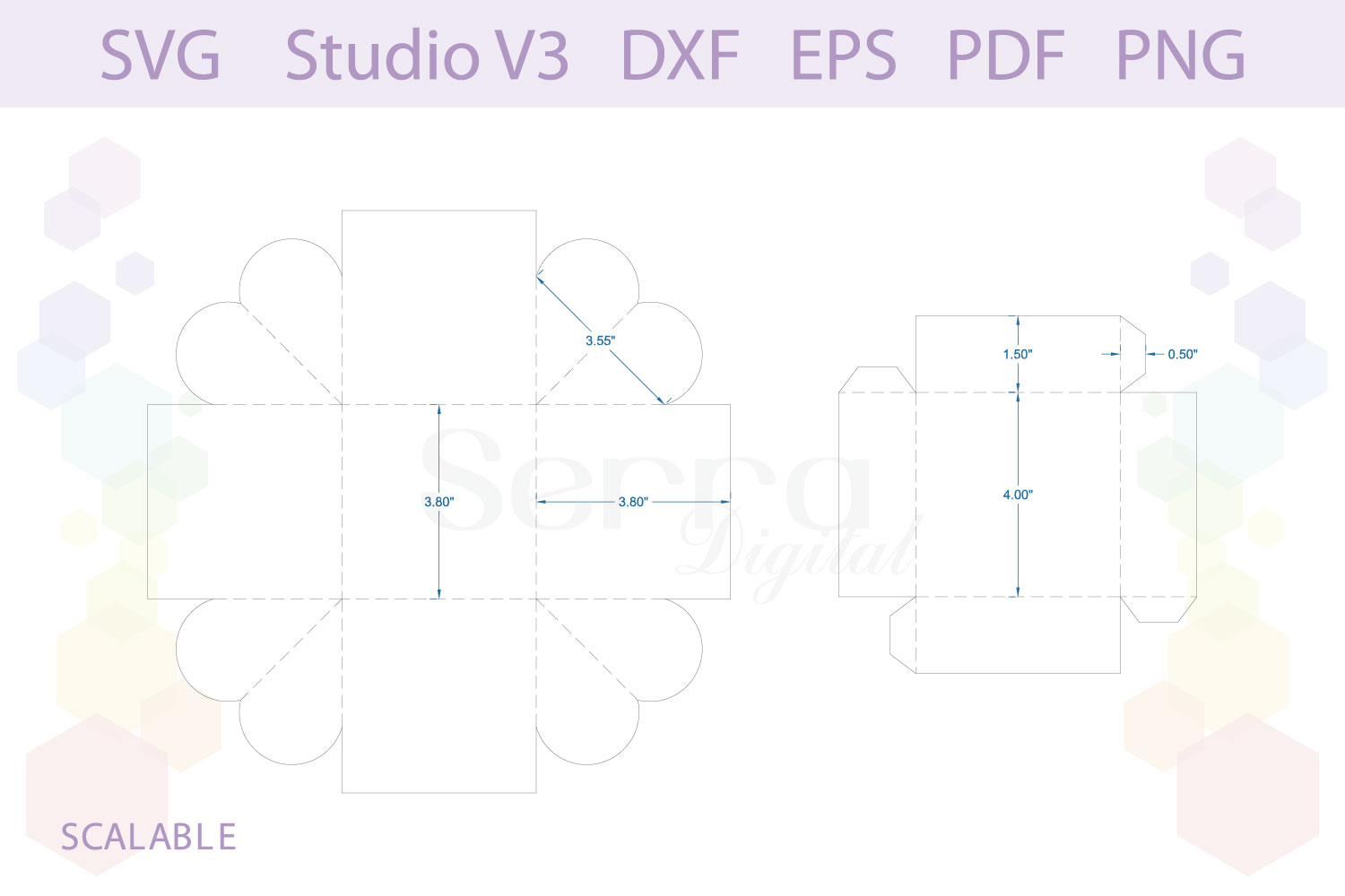 Square Explosion Boxes cut file