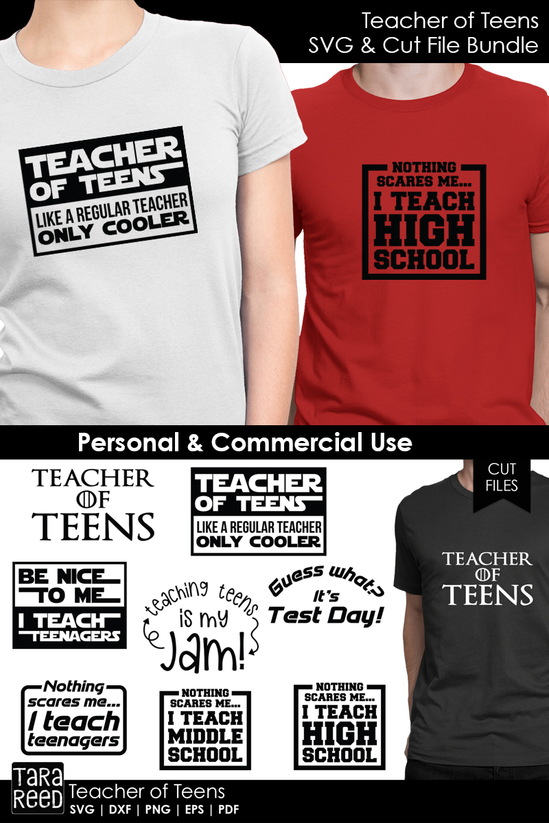 Teacher of Teens - School SVG and Cut Files for Crafters (287523) | Cut ...