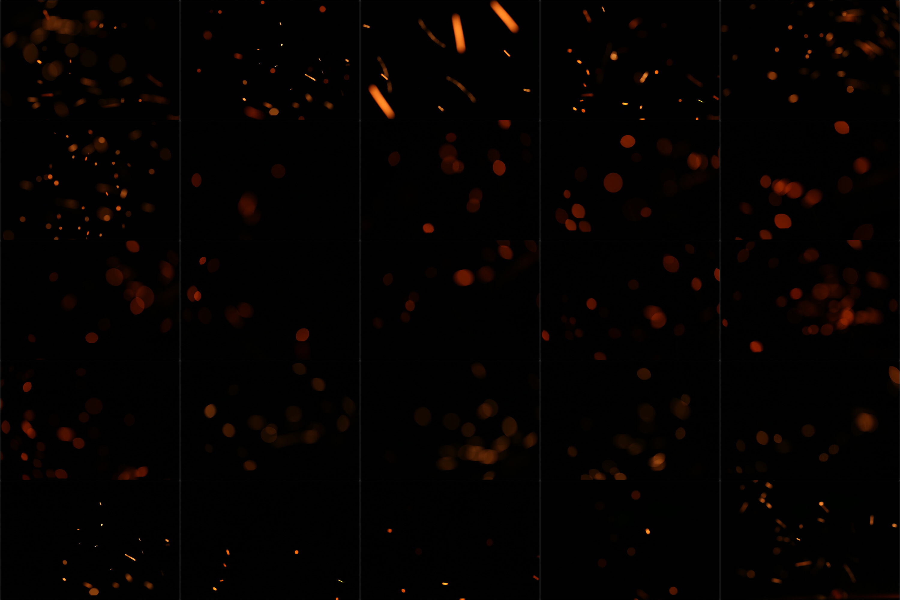 50 Orange Light Overlays Bokeh Photoshop Bokeh Overlays