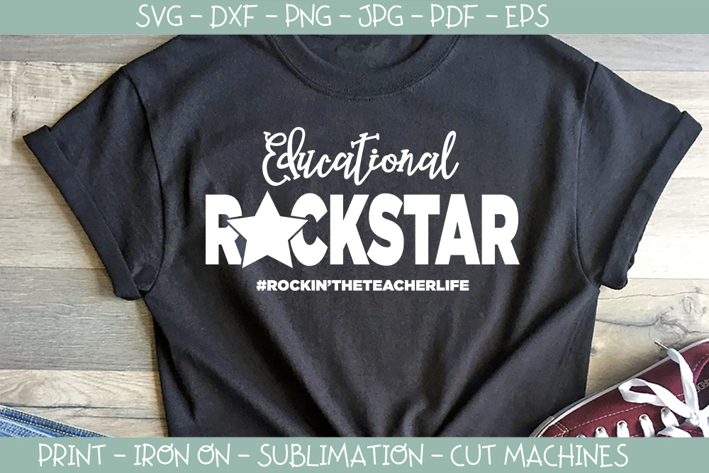 Educational Rockstar - Teacher svg
