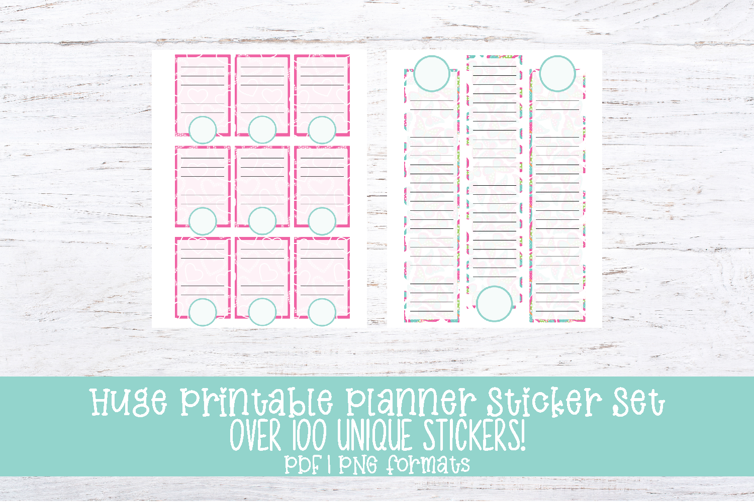 Functional Planner Sticker Set #1102 (256960) | Stickers | Design Bundles
