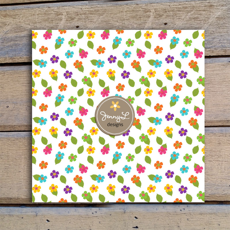 Luau Party Digital Paper and Hibiscus Flower clipart SET (83007 ...