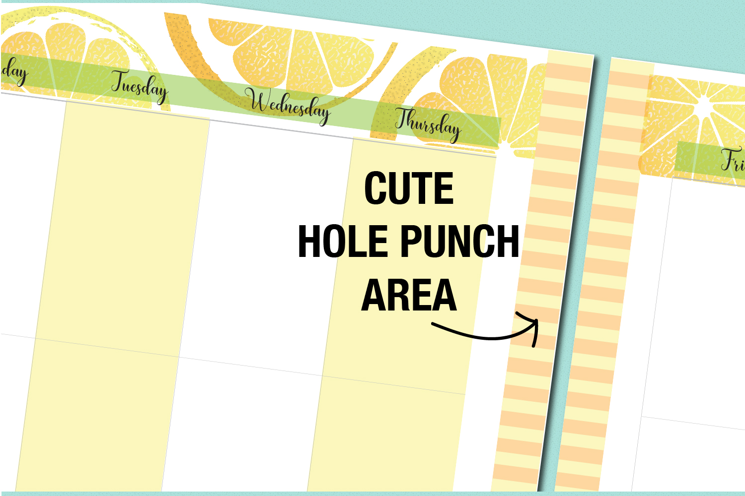 Lemon Planner Printable BUNDLE, A4, Letter and classic HP (302853 ...