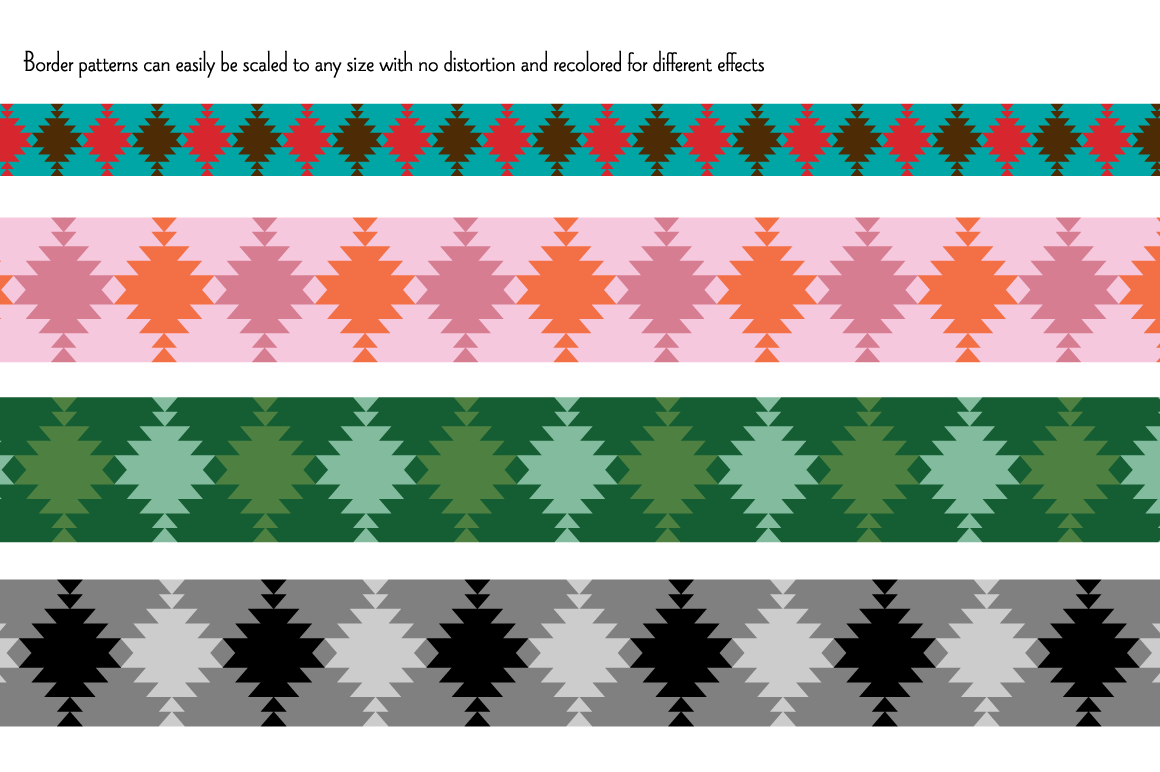 Native American Border Patterns (151950) | Patterns | Design Bundles