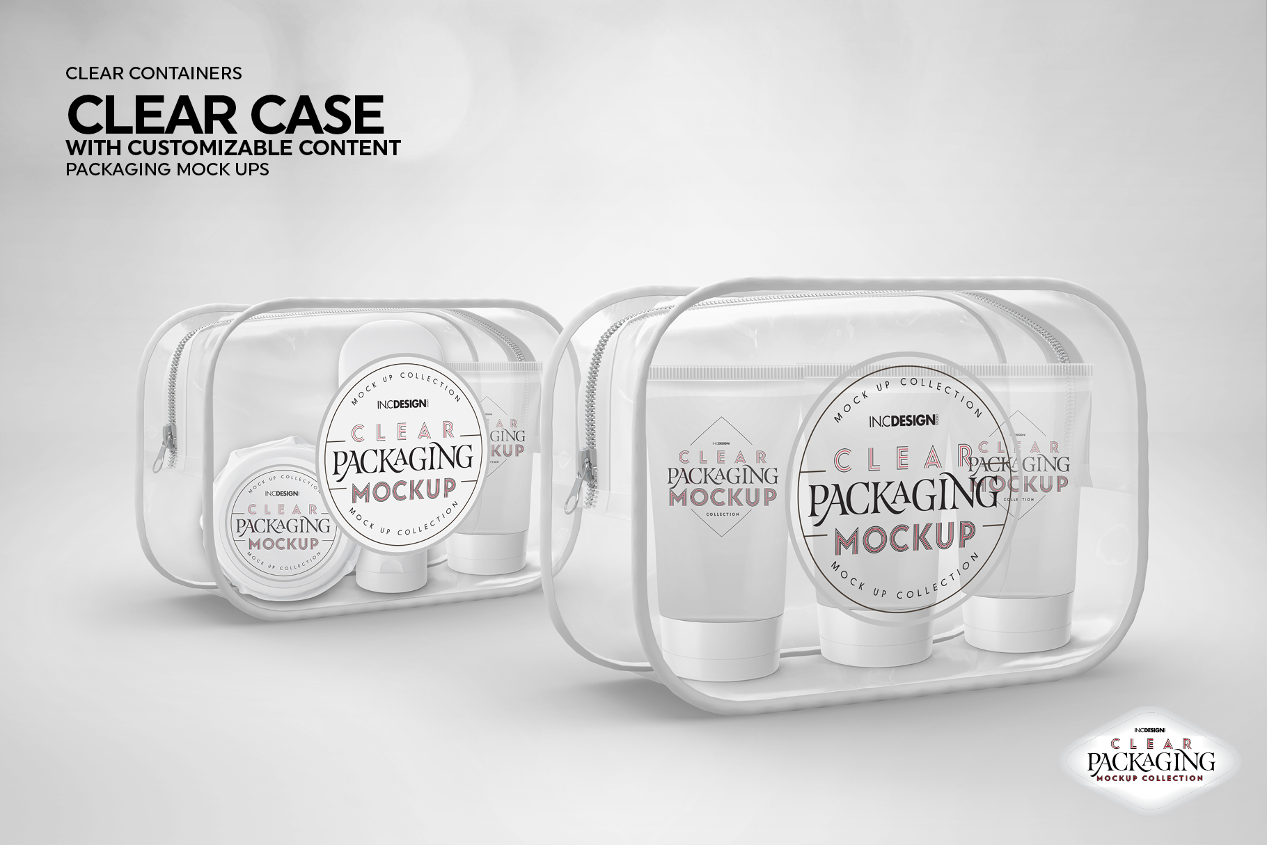 Clear or Opaque Case Packaging Mockup (268257) | Branding | Design Bundles